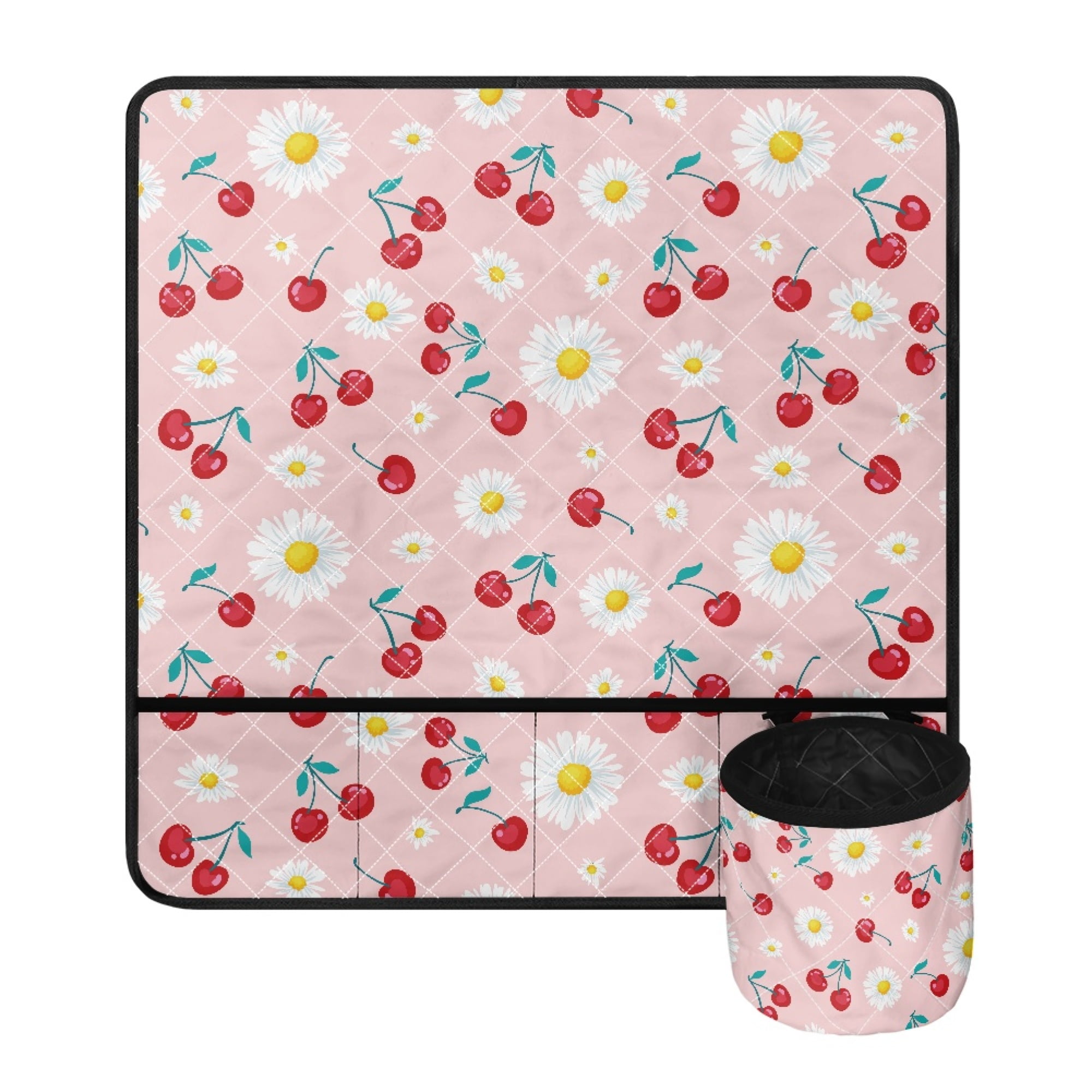 ZIATUBLE Cherry Sewing Machine Mat Organizer Daisy Sewing Machines ...
