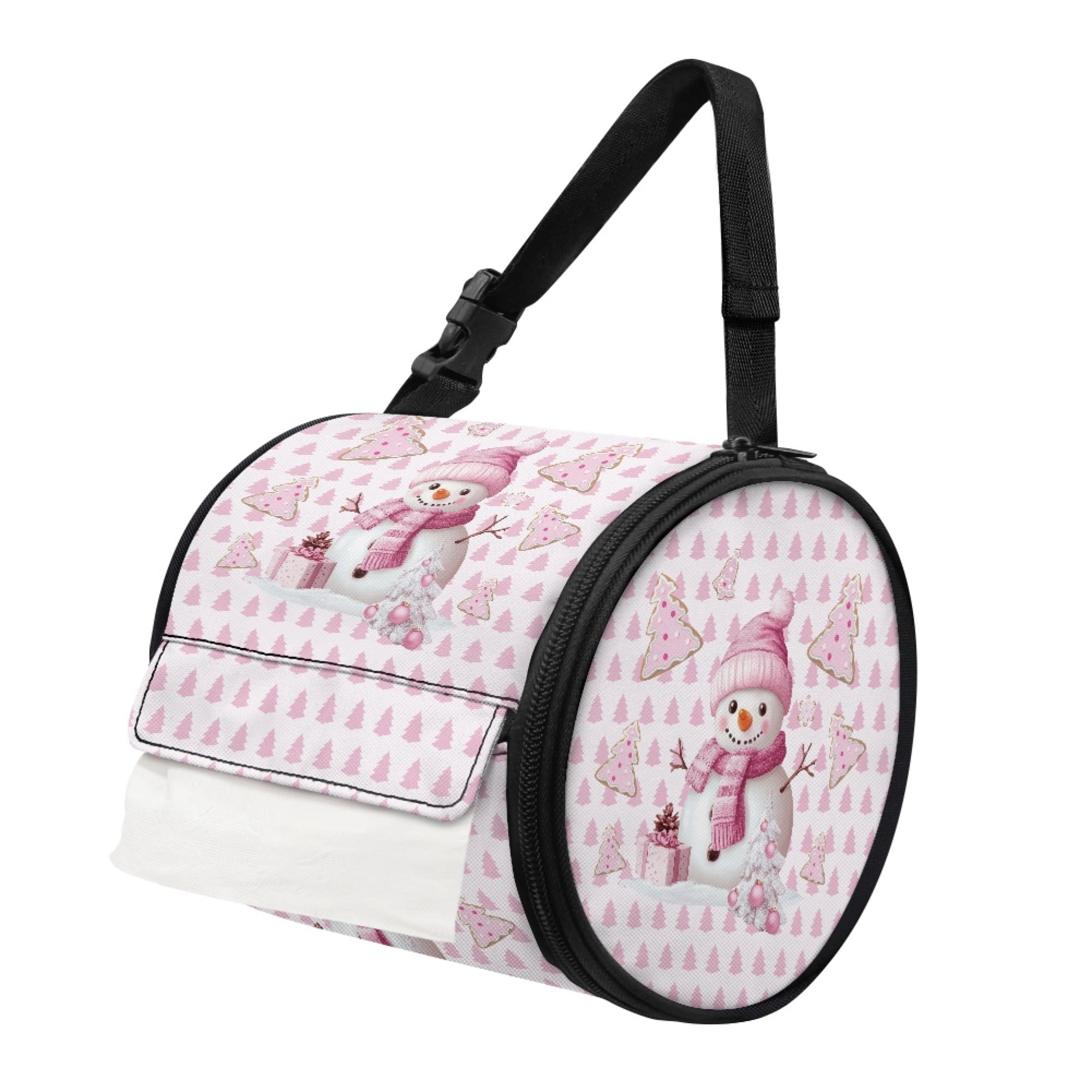 ZIATUBLE Christmas Trees Toilet Paper Holder Snowman Tissue Roll ...