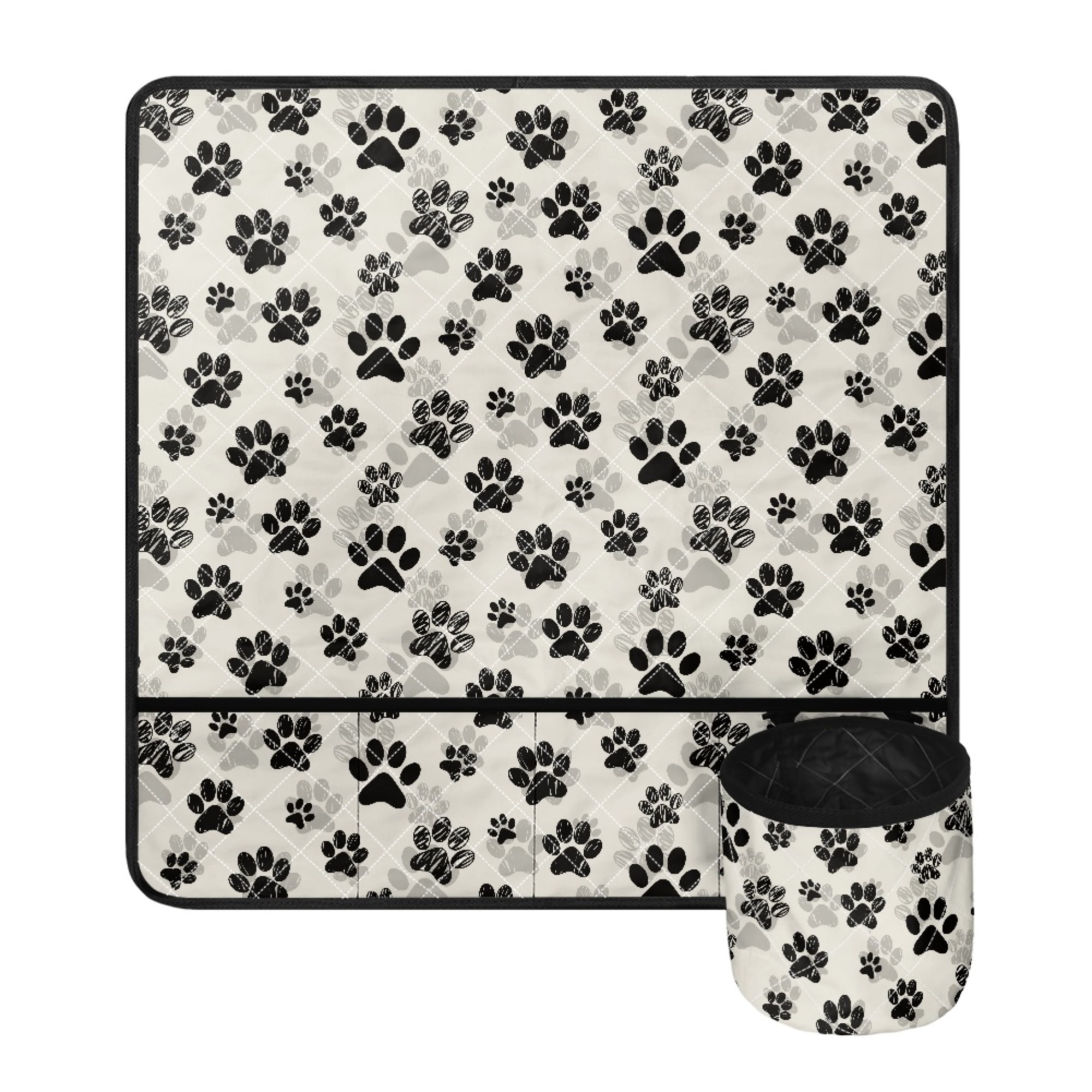 ZIATUBLE Dog Paw Sewing Machine Mat to Reduce Noise Sewing Machine ...
