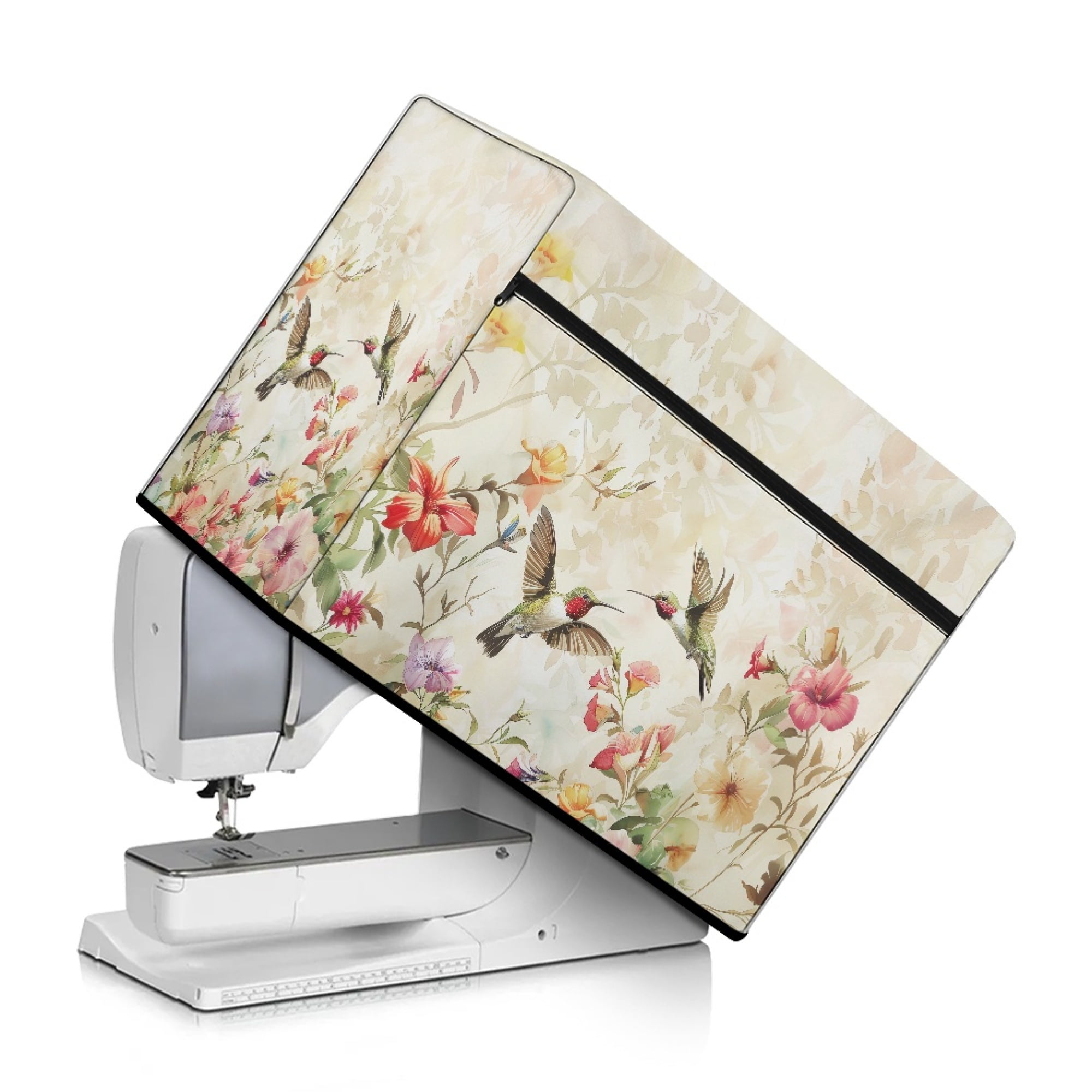 ZIATUBLE Flower Sewing Machine Dust Cover Hummingbird Dust Cover with ...