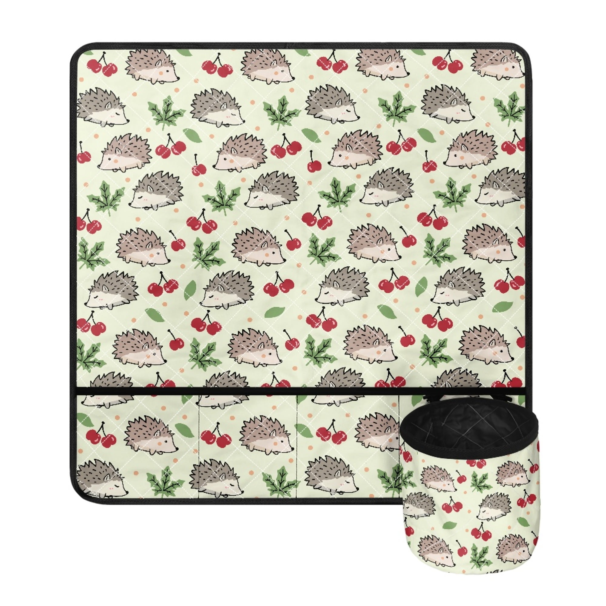 ZIATUBLE Hedgehog Sewing Machine Protective Mat Cherry Sewing Machine ...