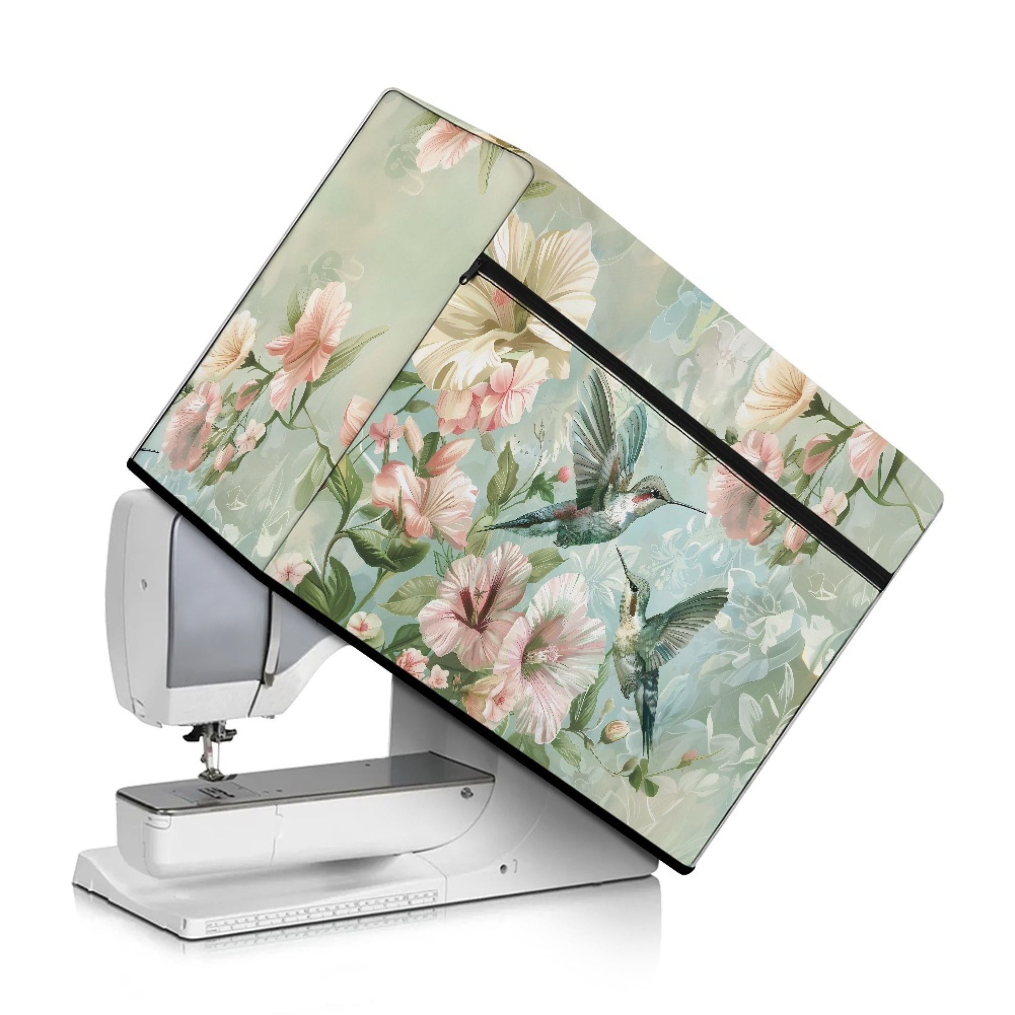 ZIATUBLE Hummingbird Cover for Sewing Machine Floral Sewing Machine ...