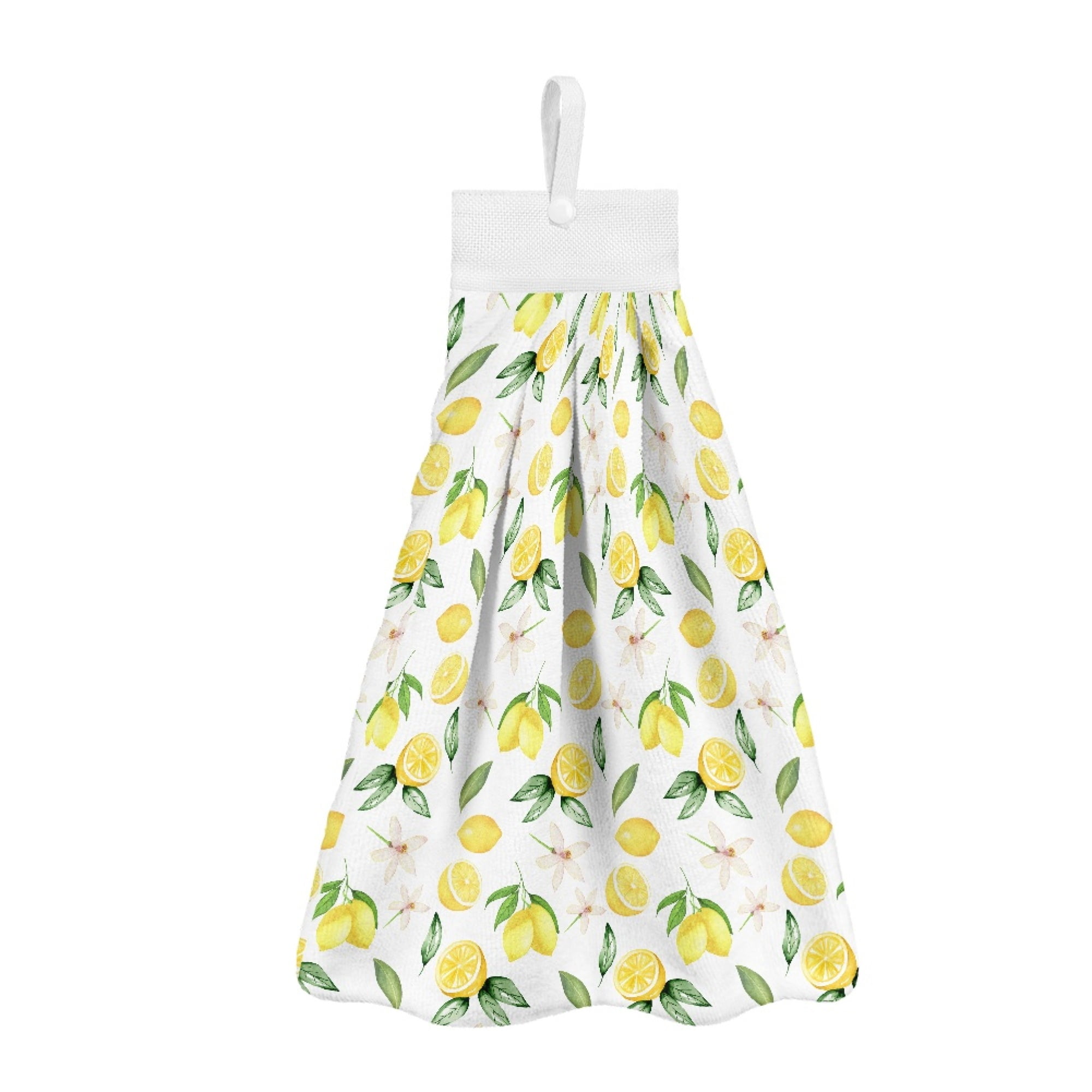 ZIATUBLE Lemon Hanging Kitchen Dish Towel Soft Hanging Hand Dry Towels ...