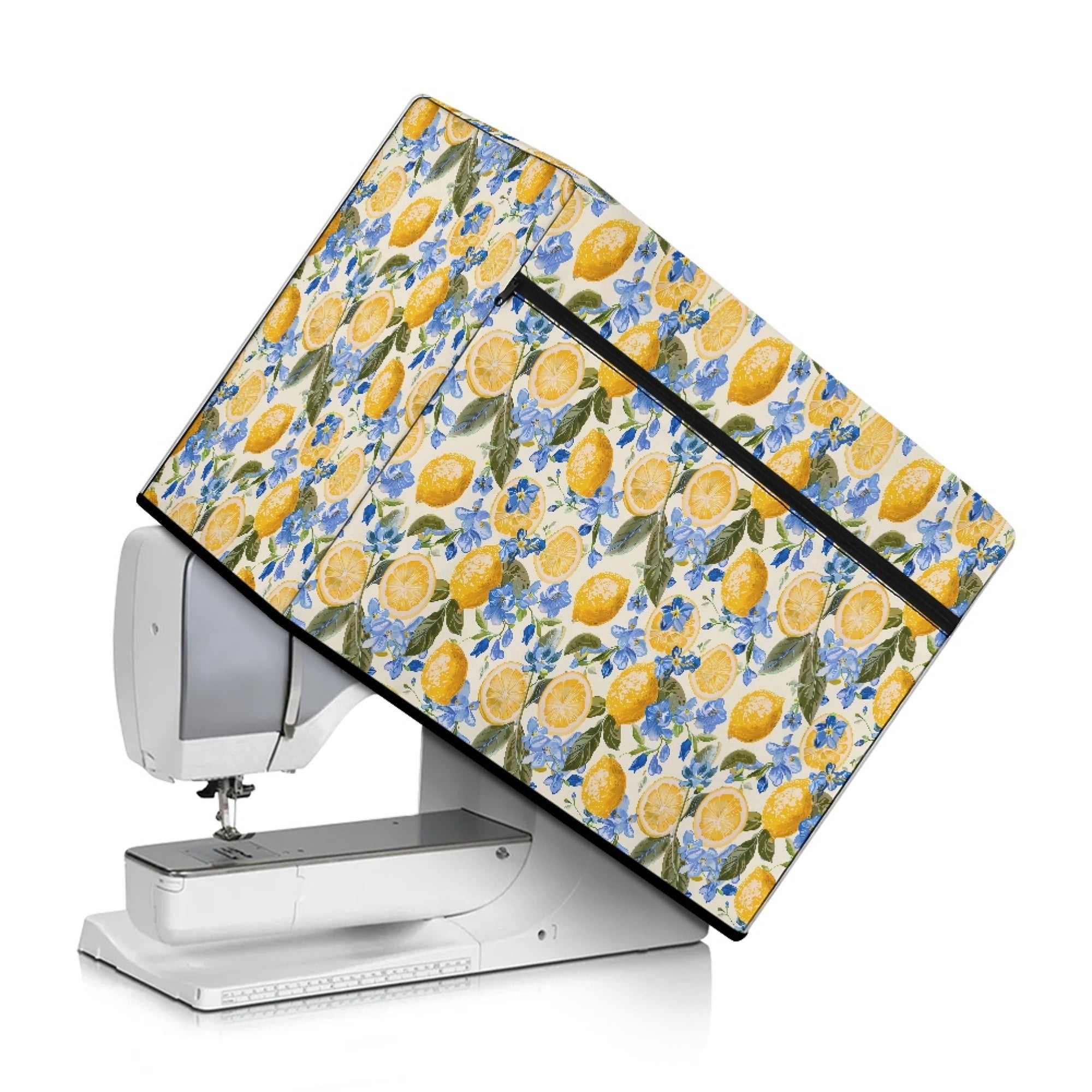 ZIATUBLE Lemon Sewing Machine Cover Dust Cover Soft Sewing Machine ...