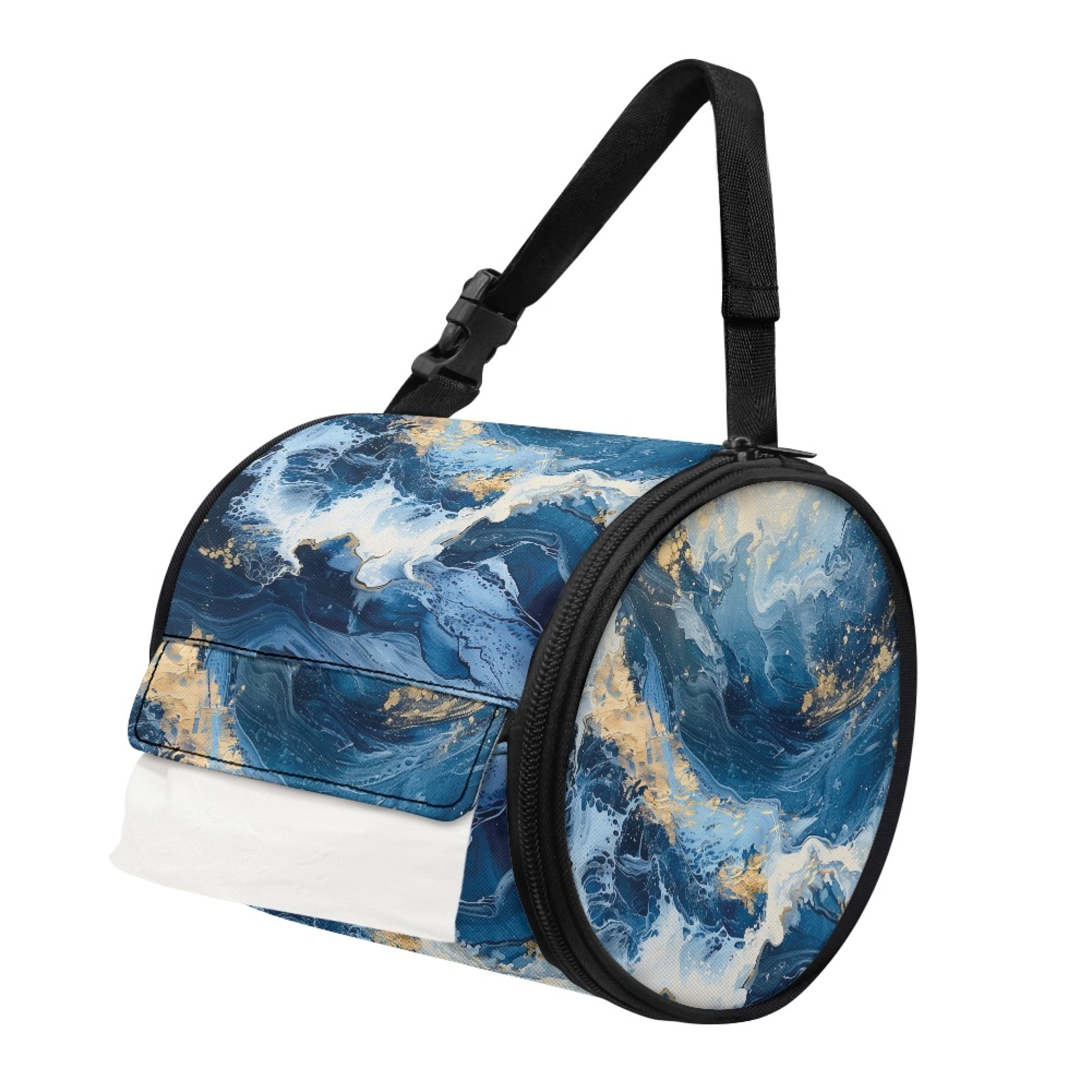 ZIATUBLE Marble Stripes Paper Towel Dispenser Camping Paper Storage Bag ...