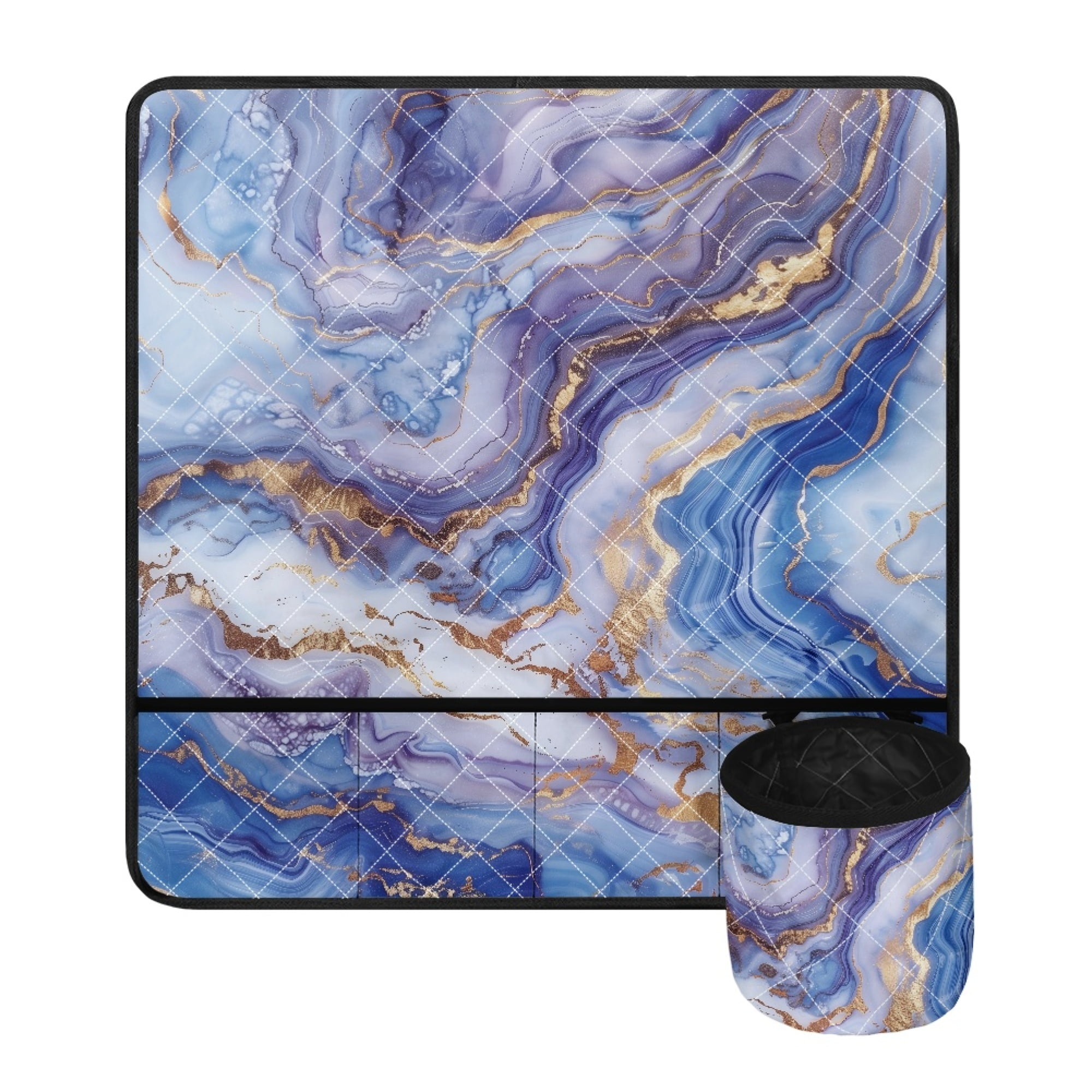 ZIATUBLE Marble Stripes Sewing Machine Cross Stitching Mat Protective ...