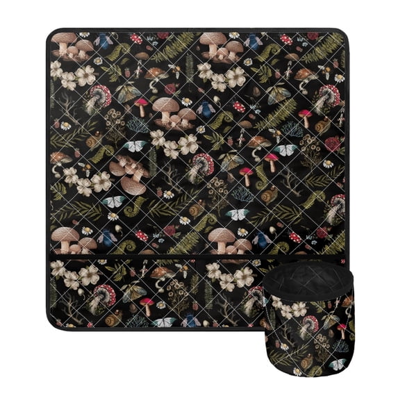 ZIATUBLE Mushroom Machine Protective Pad Flower Sewing Kit Organizer ...