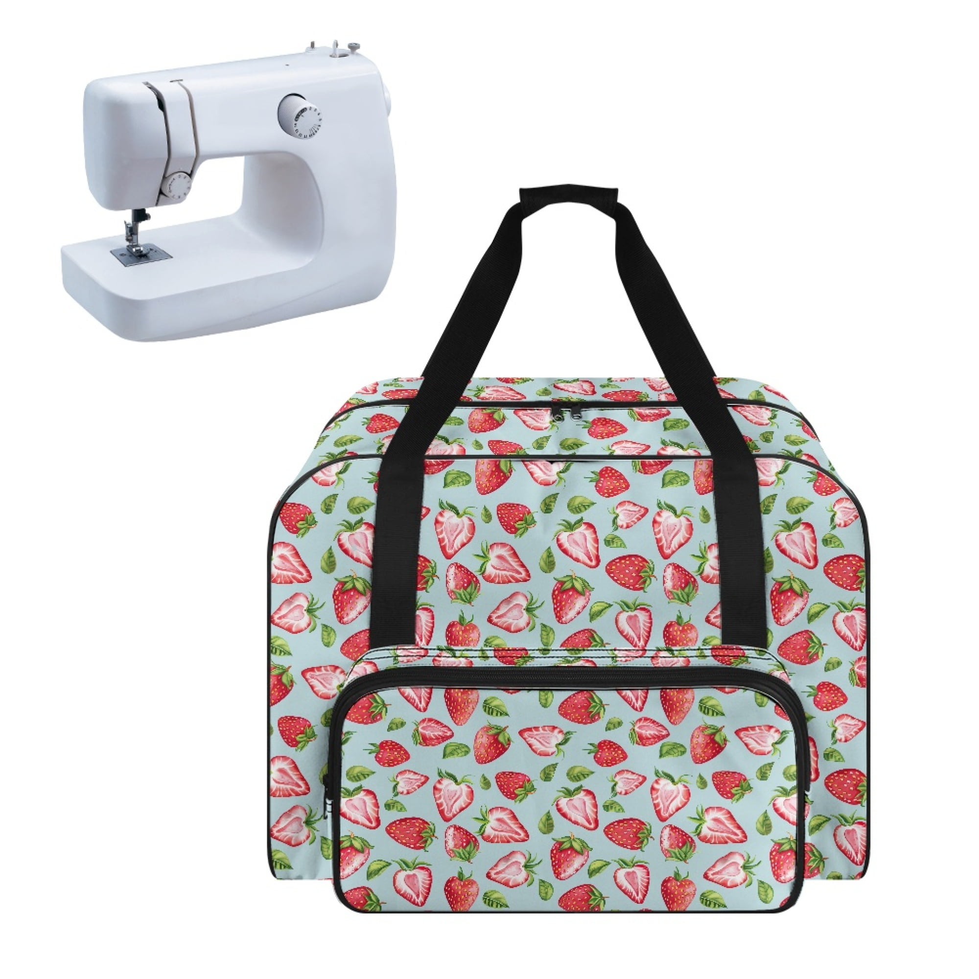 ZIATUBLE Strawberry Sewing Machine Cases Reusable Portable Carrying ...