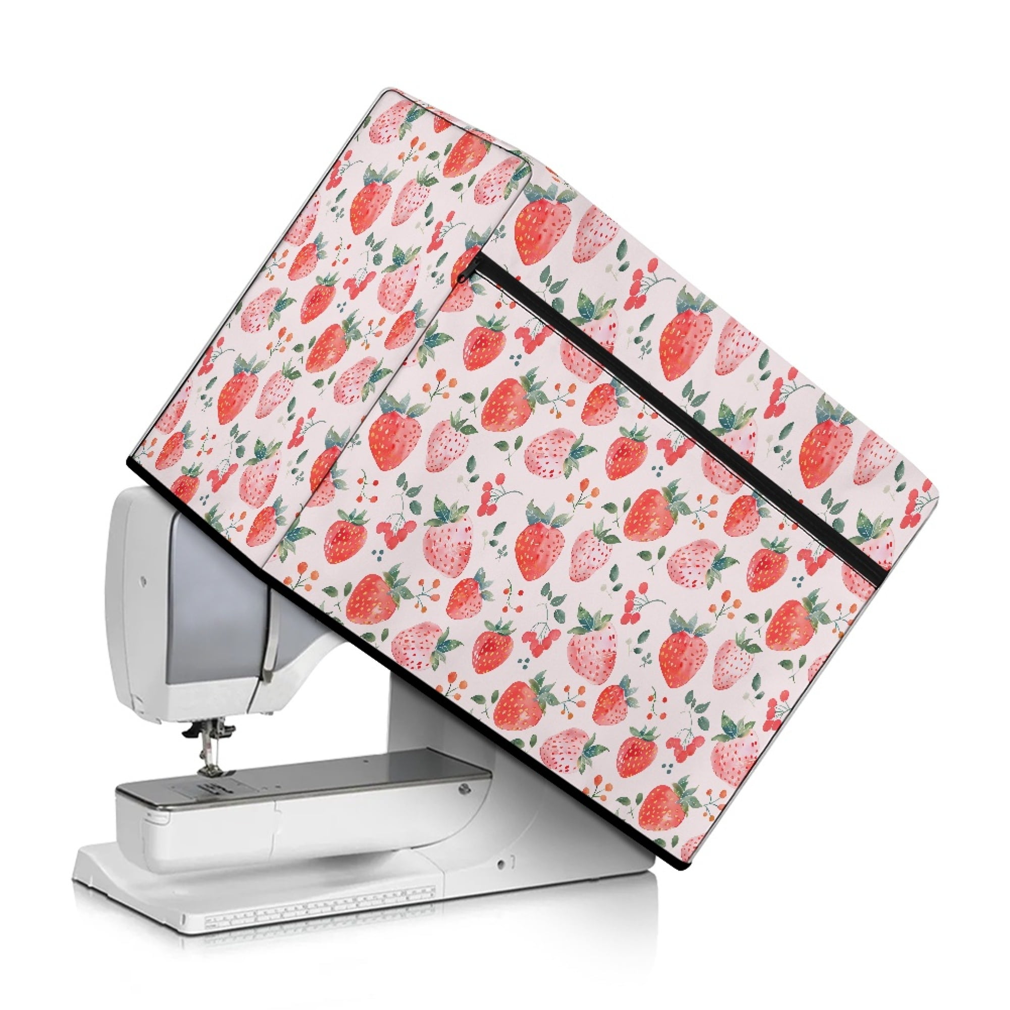 ZIATUBLE Strawberry Sewing Machine Dust Cover Pattern Easy to Clean ...
