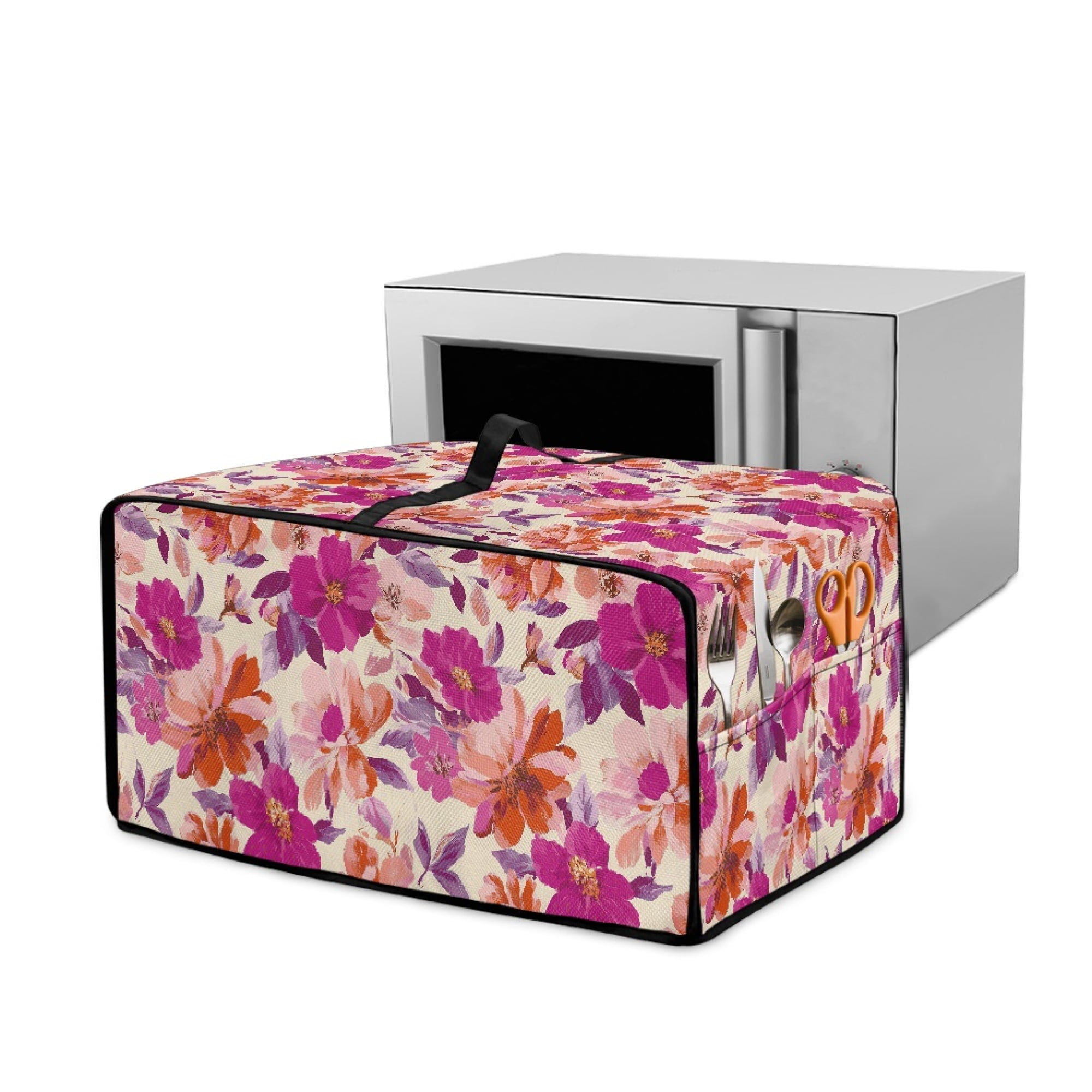 ZIATUBLES Flower Painting Toaster Oven Cover Dustproof Kitchen Large ...