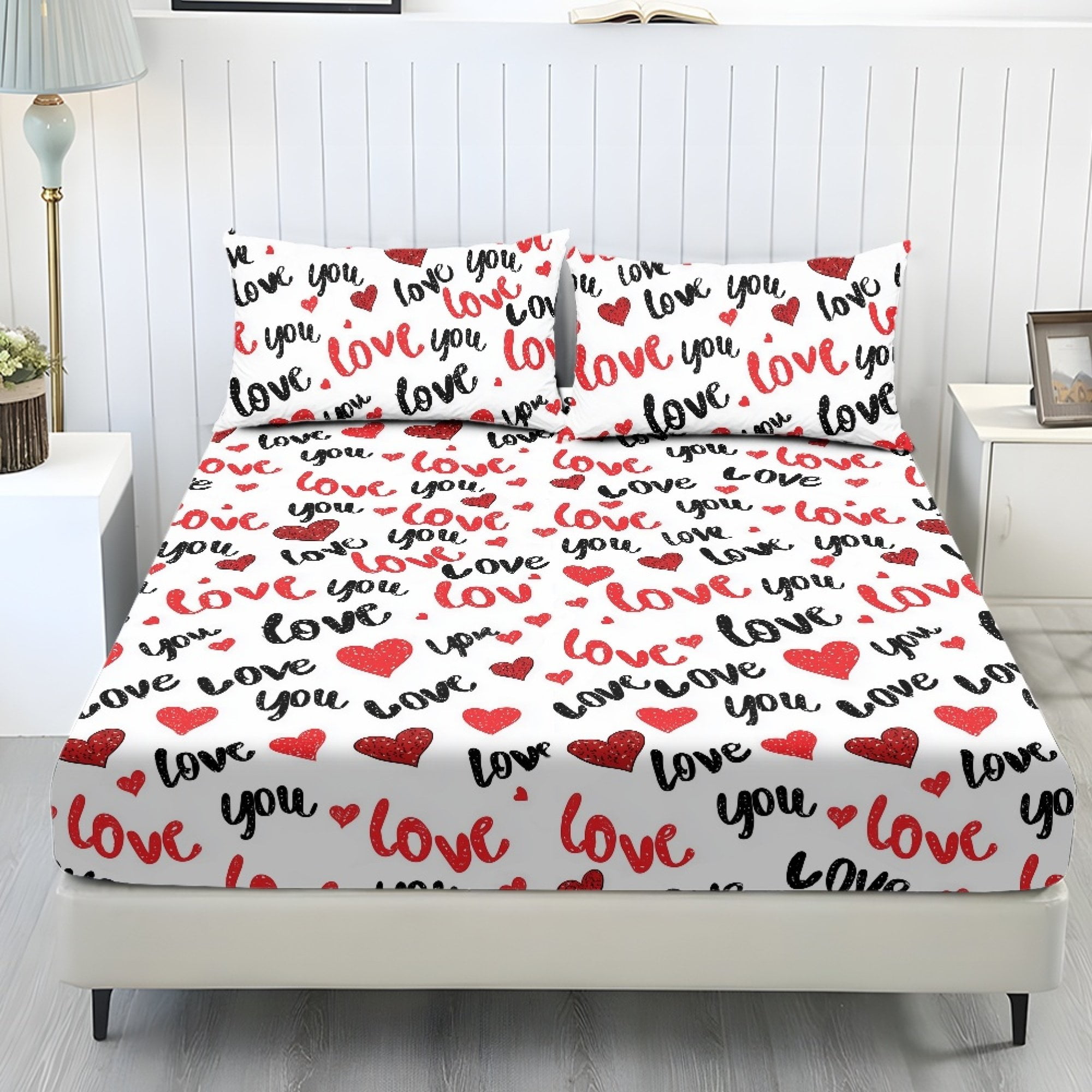 ZIATUBLES Full Sheets Set 3 Pieces, Cooling Polyester Spandex Bed ...