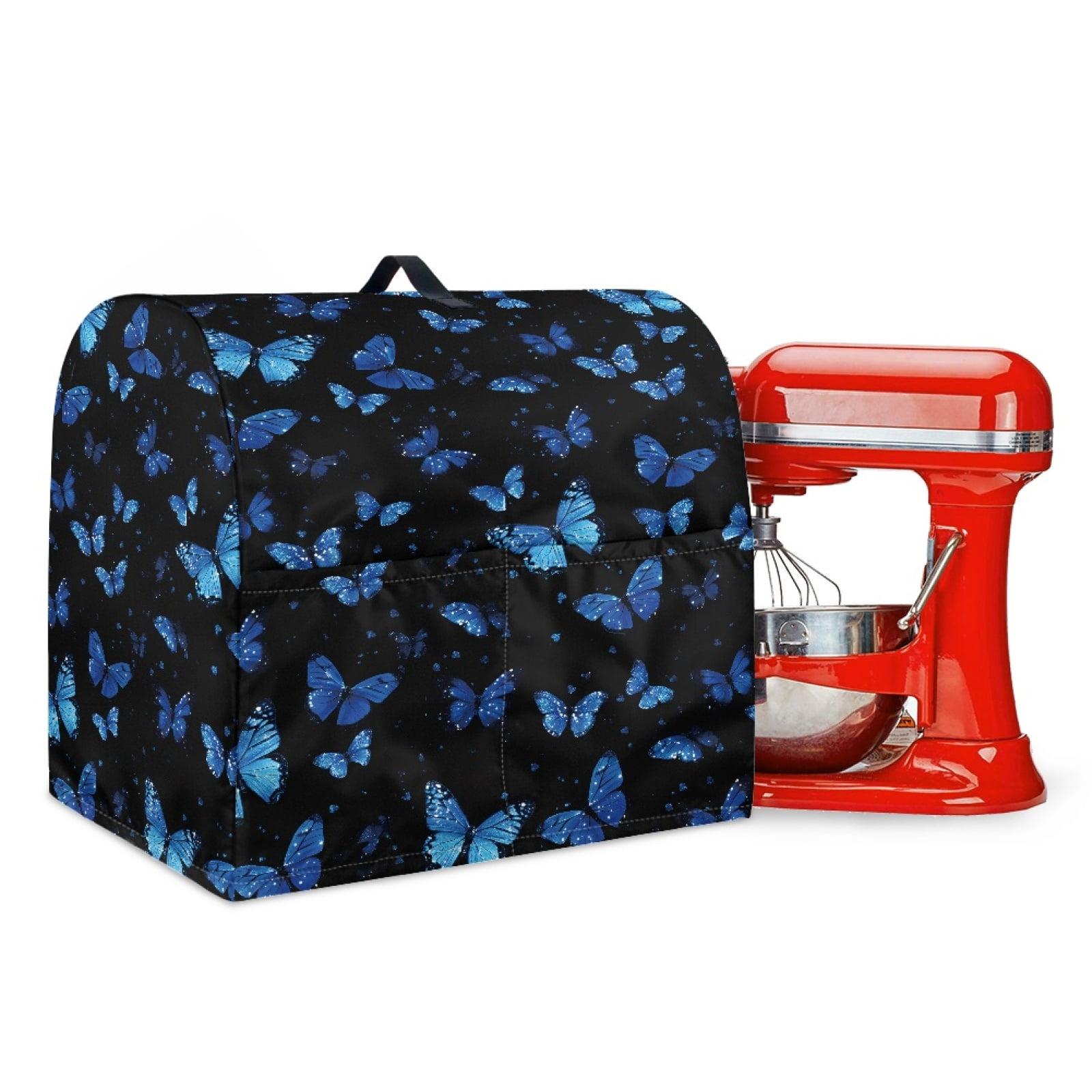 ZIATUBLES Kitchen Stand Mixer Dust Cover Butterfly Blue Print Kitchen ...