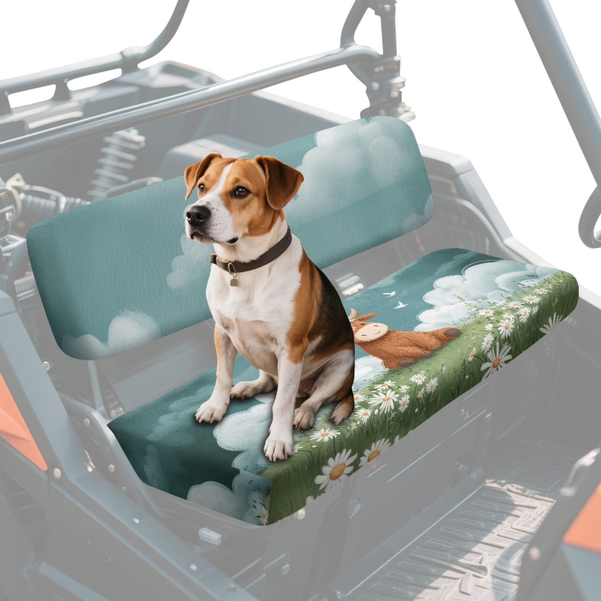 ZIATUBLES UTV Front Seat Covers 2-Piece Set, Compatible with Kawasaki ...