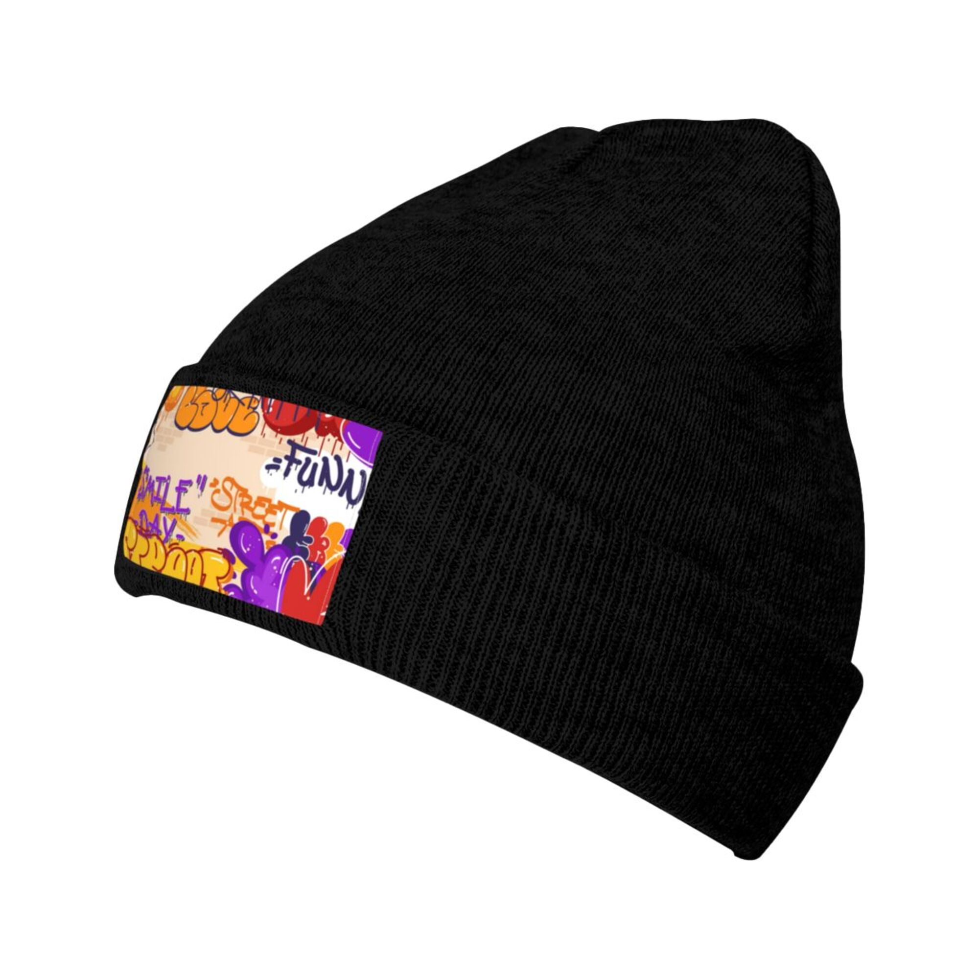 ZICANCN Abstract Art Creative Graffiti Knit Beanie Hat, Winter Cap Soft ...