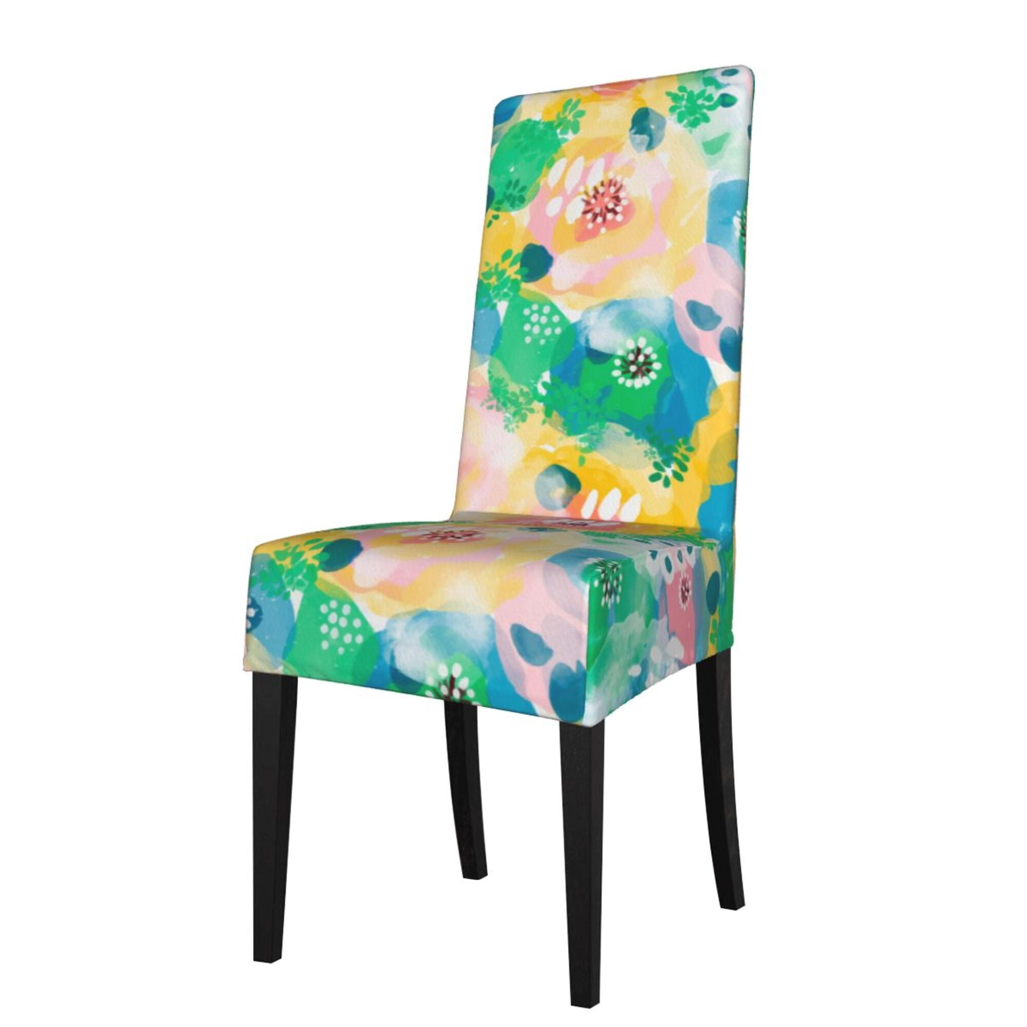 ZICANCN Abstract Flowers Pastel Chair Protectors Seat Covers , Dining ...