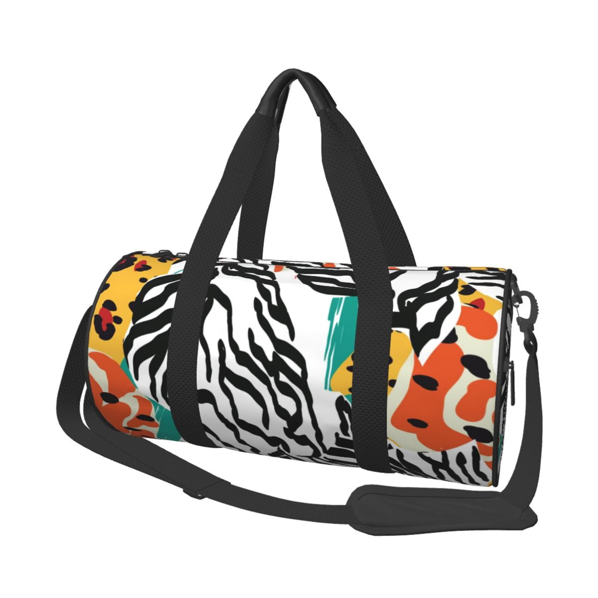 ZICANCN Abstract Leopard Zebra Ethnic Print Travel Duffle Bag, Sports ...