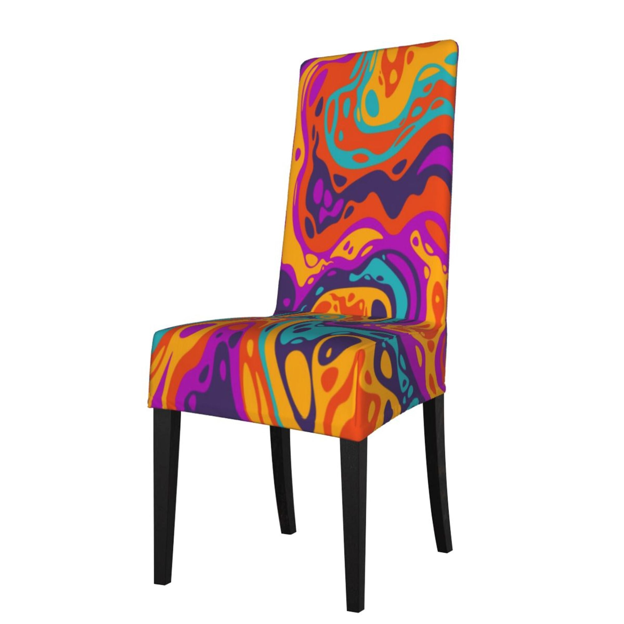 ZICANCN Abstract Psychedelic Groovy Art Chair Protectors Seat Covers ...