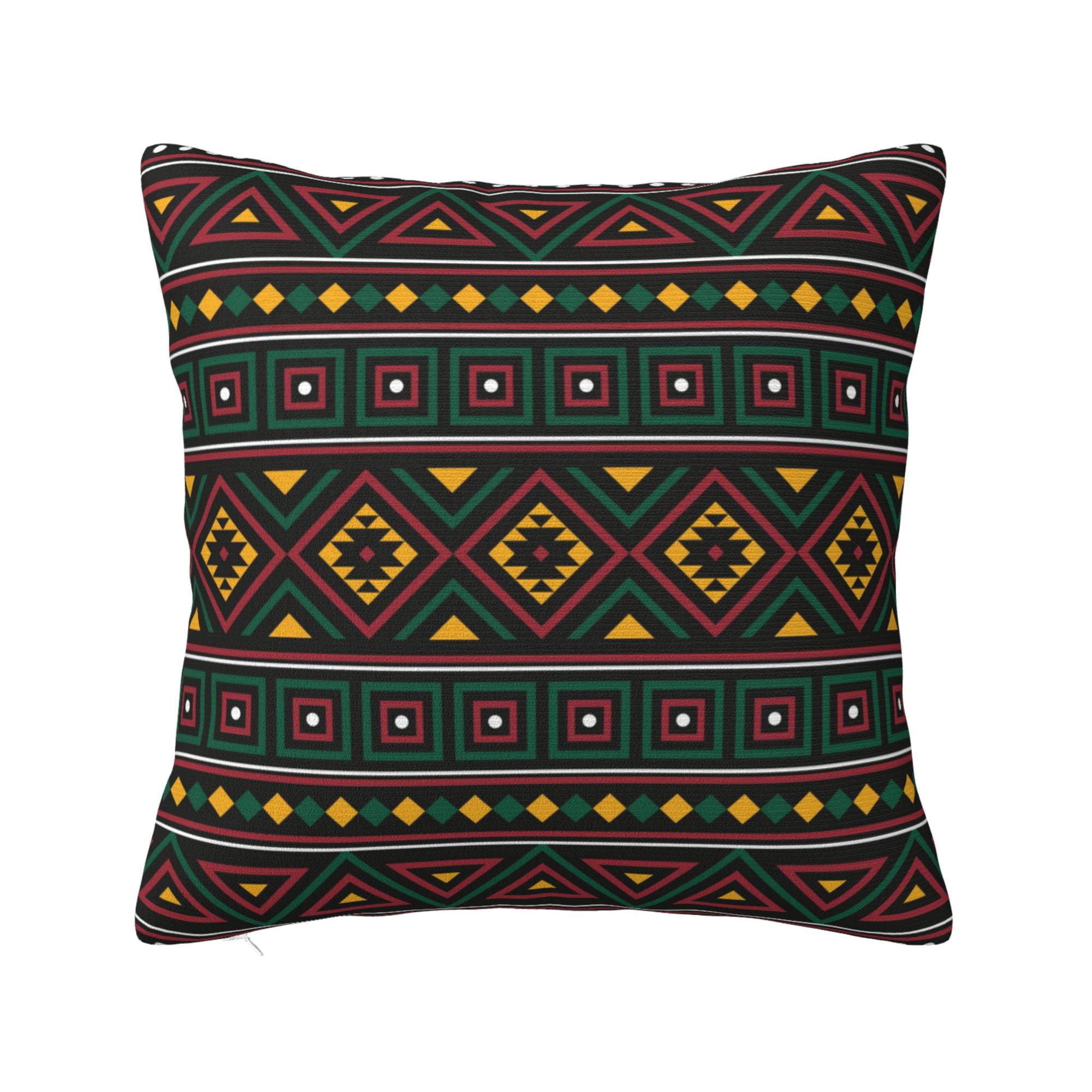 ZICANCN African Aztec Ethnic Tribal Throw Pillow Covers, Bed Couch Sofa ...