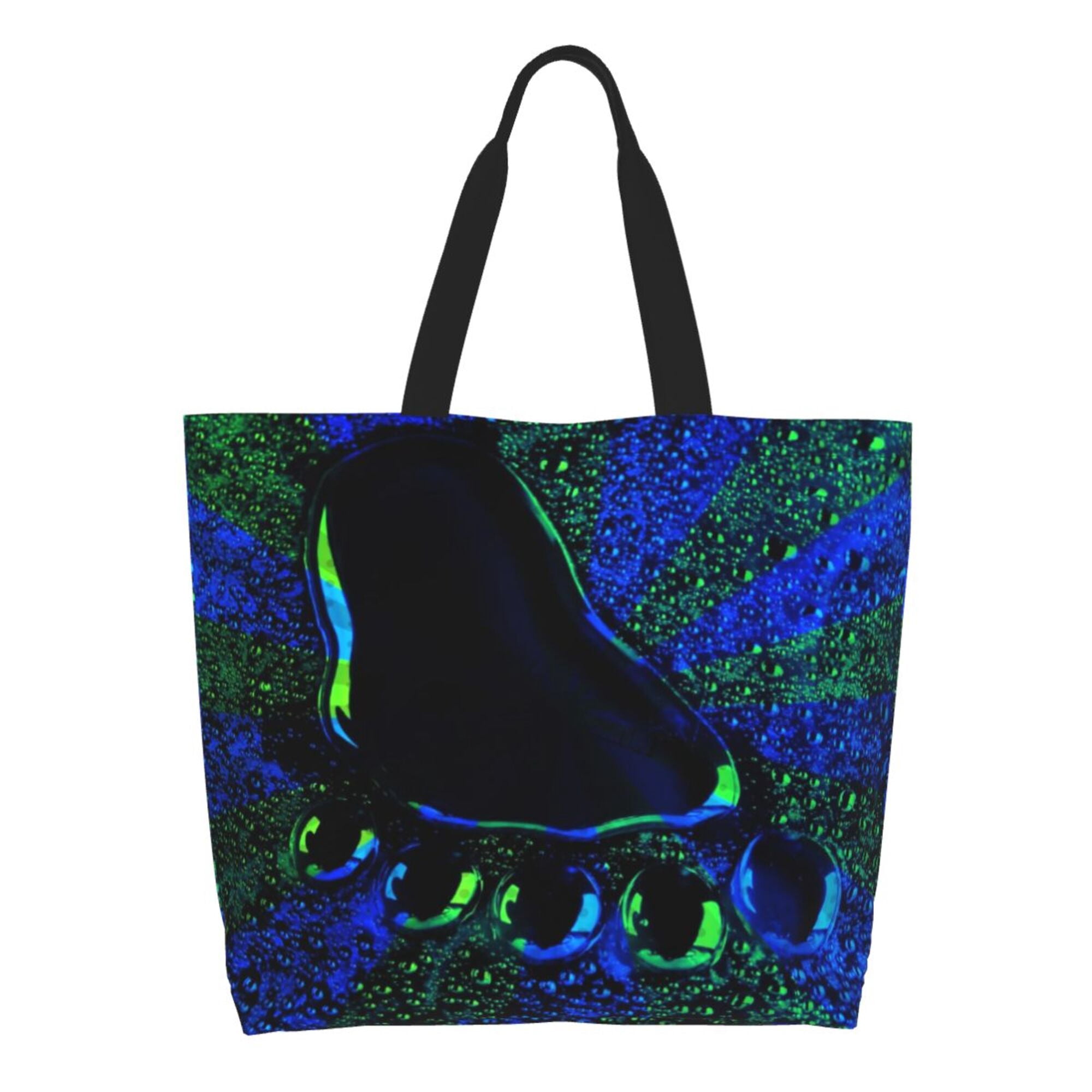 ZICANCN Art Rain Meme Tote Bag, Grocery Bags Reusable Shopping Bags ...