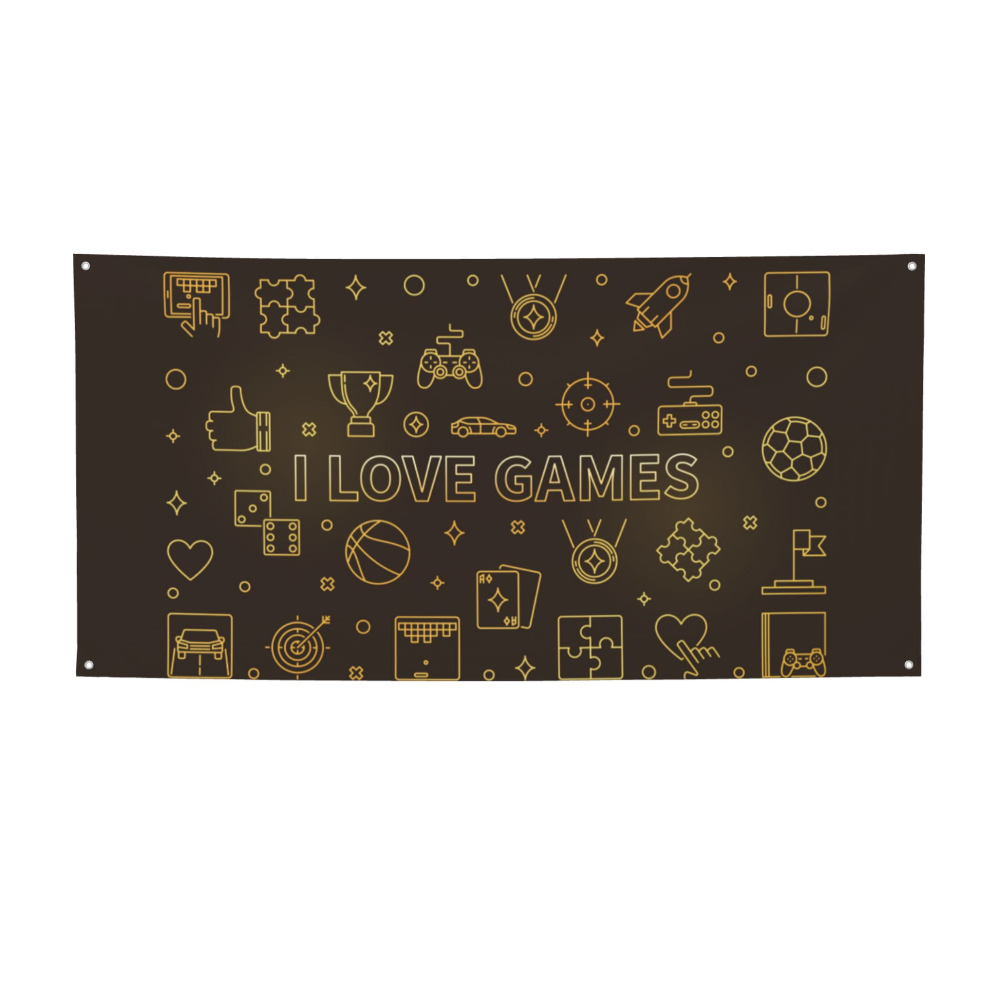 ZICANCN Banner Yard Signs, Avid Gaming Enthusiast Party Wall Decor for ...