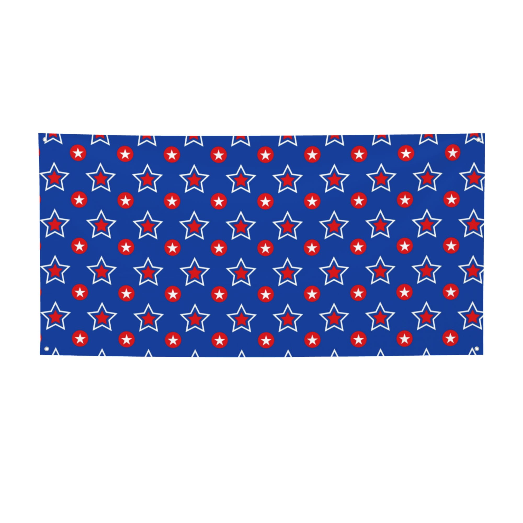 ZICANCN Banner Yard Signs, Blue Stripes Flag Day Party Wall Decor for ...