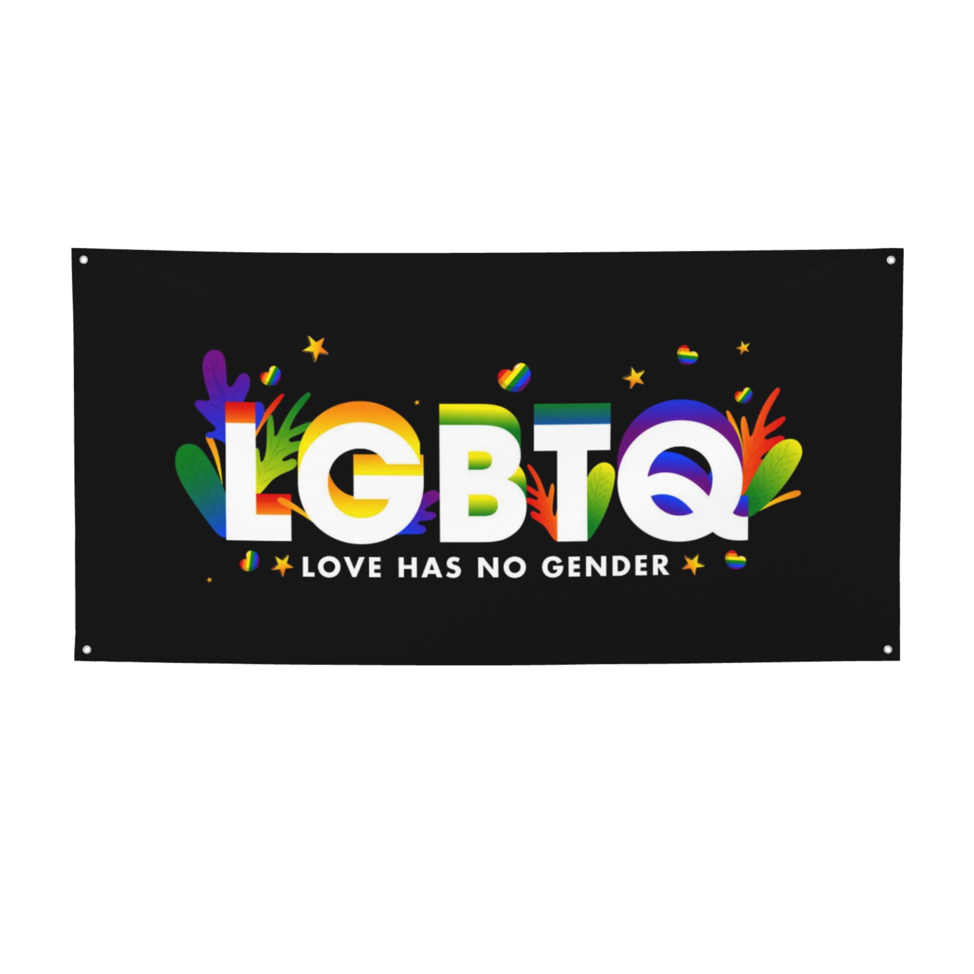 ZICANCN Banner Yard Signs, Lgbt Gender Friendly Party Wall Decor for ...