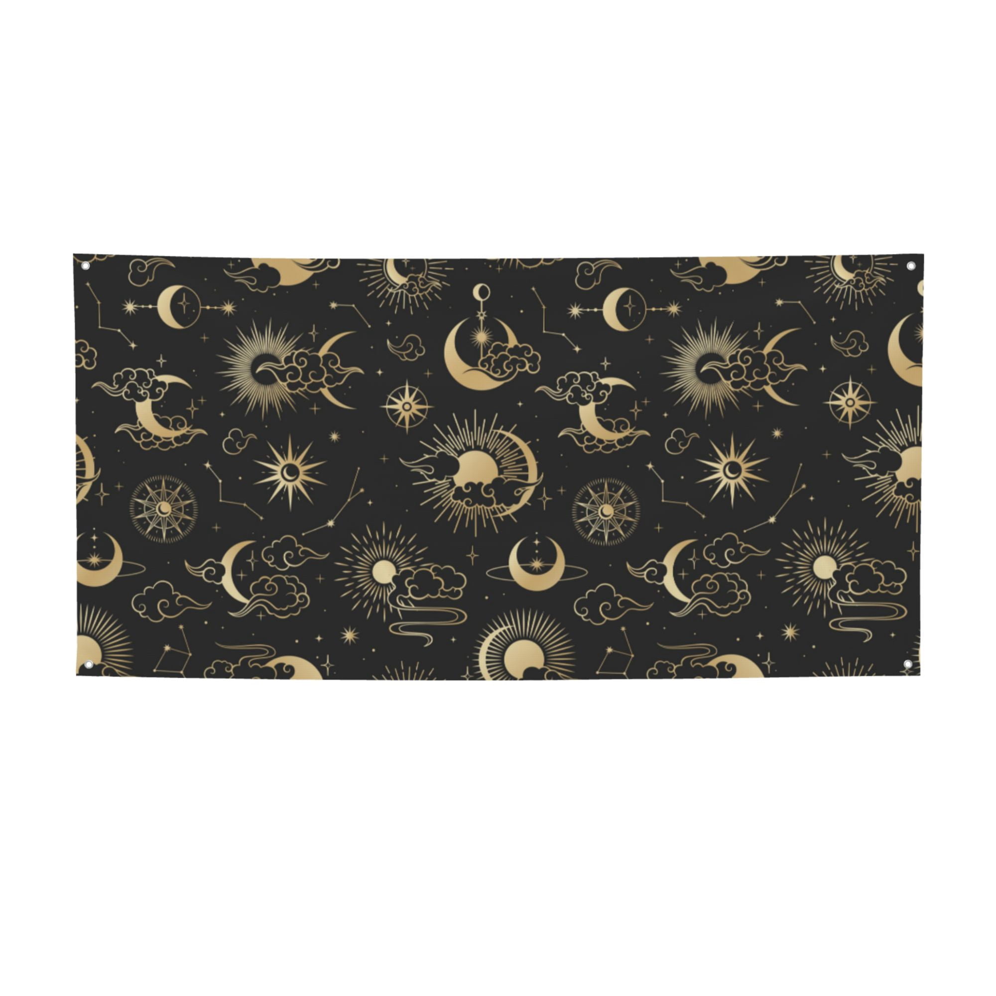 ZICANCN Banner Yard Signs, Mysterious Moon Symbol Party Wall Decor for ...