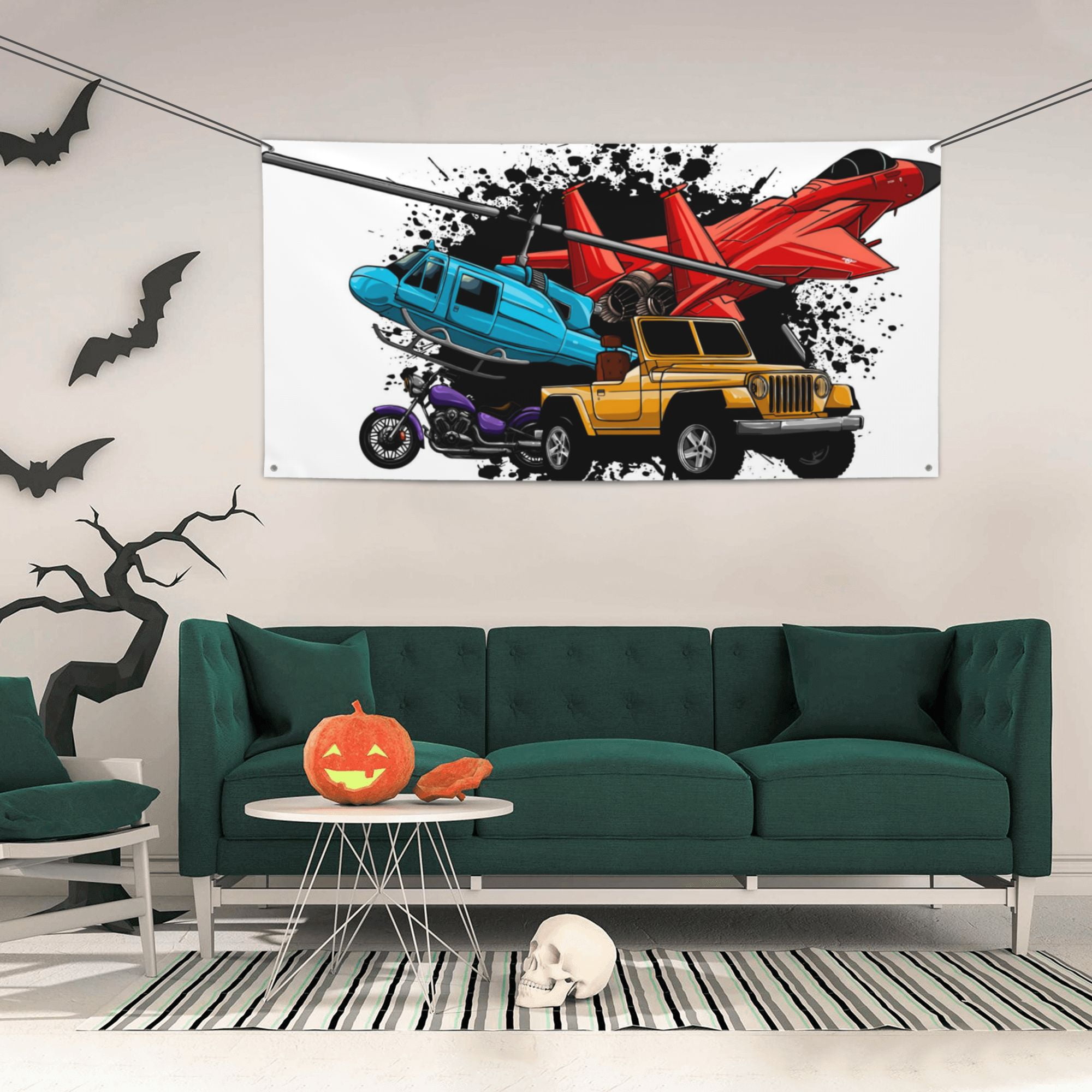 ZICANCN Banner Yard Signs, Practical Airplanes Cars Trucks Party Wall ...