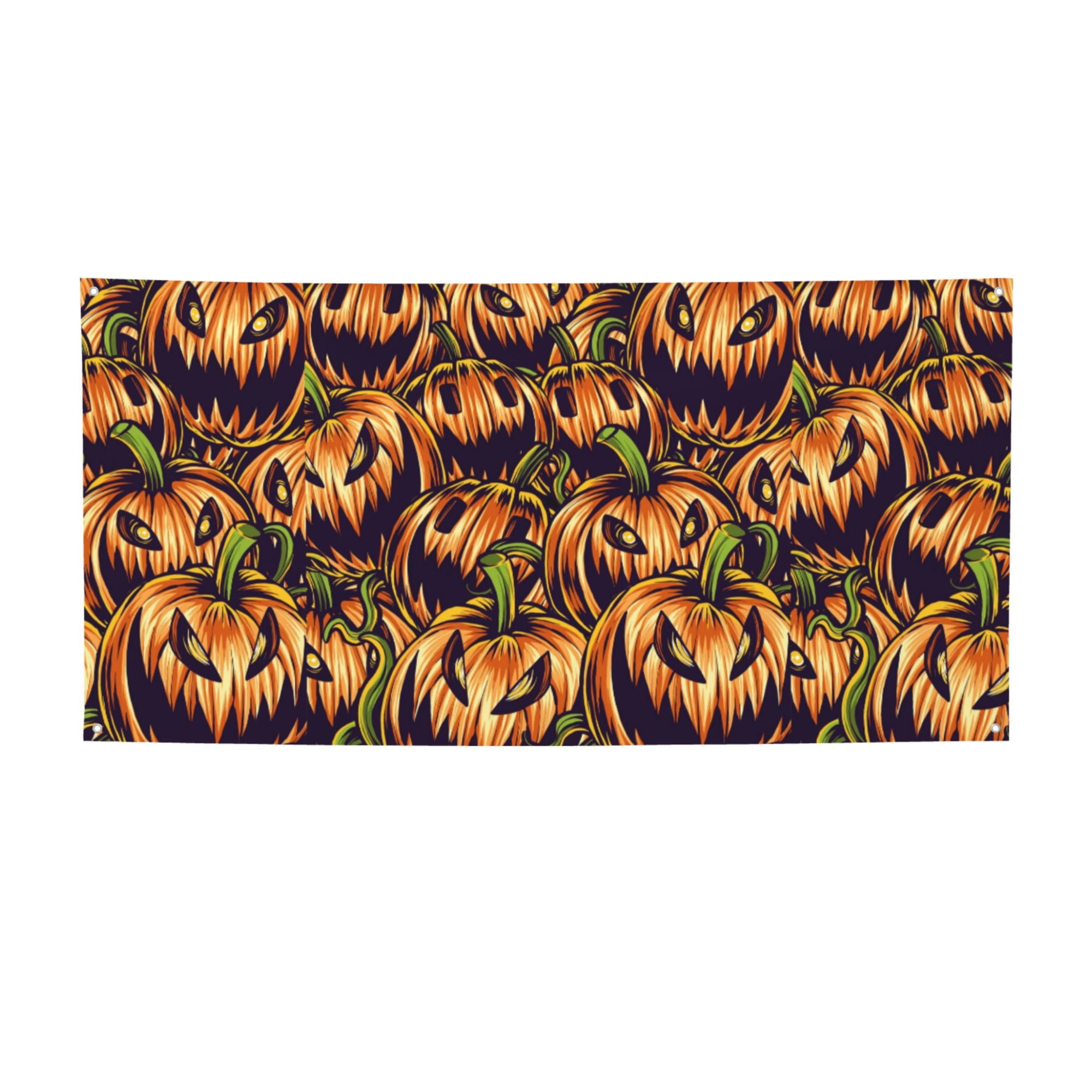 ZICANCN Banner Yard Signs, Pumpkin Halloween Background Party Wall ...