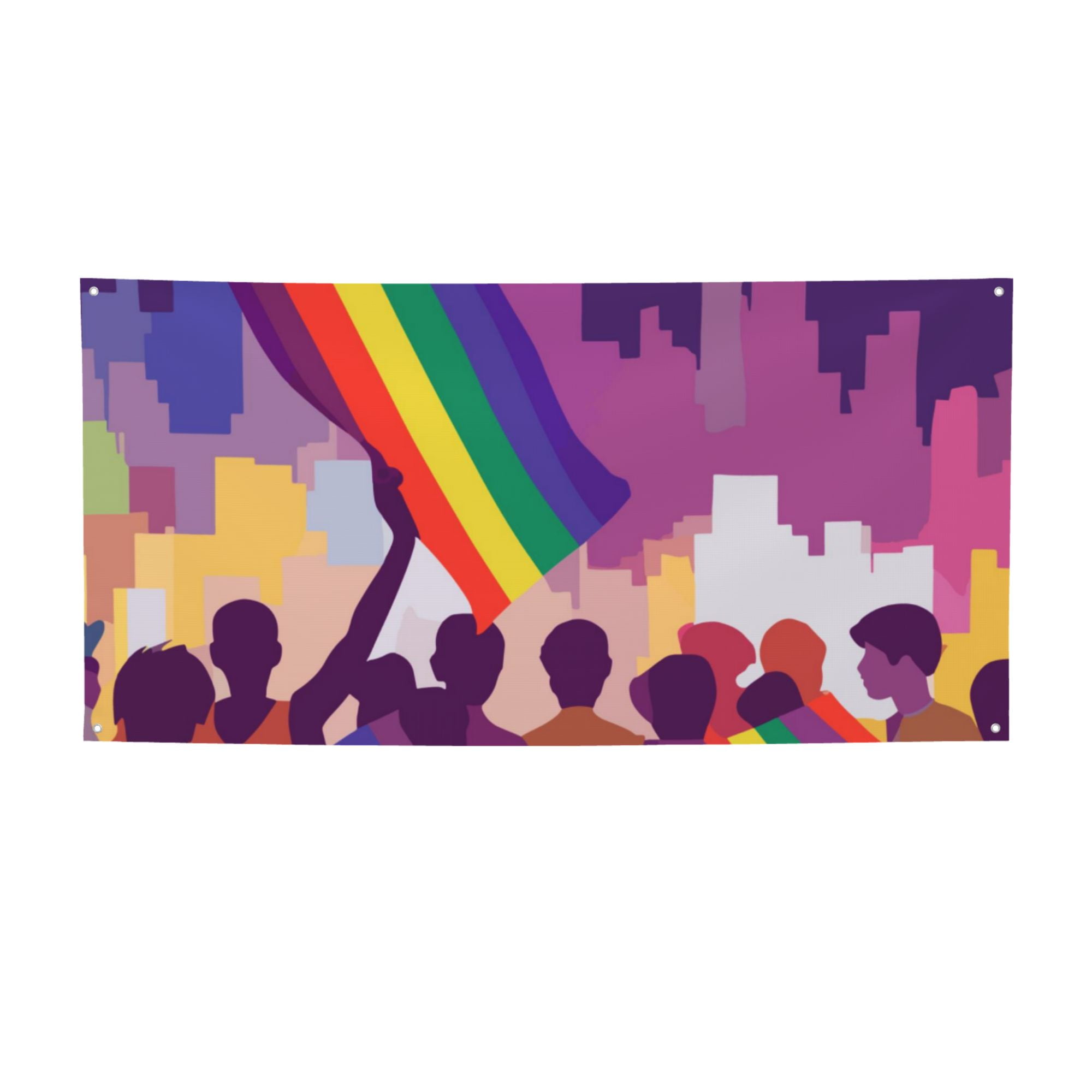 ZICANCN Banner Yard Signs, Support Gay LGBT Love Party Wall Decor for ...