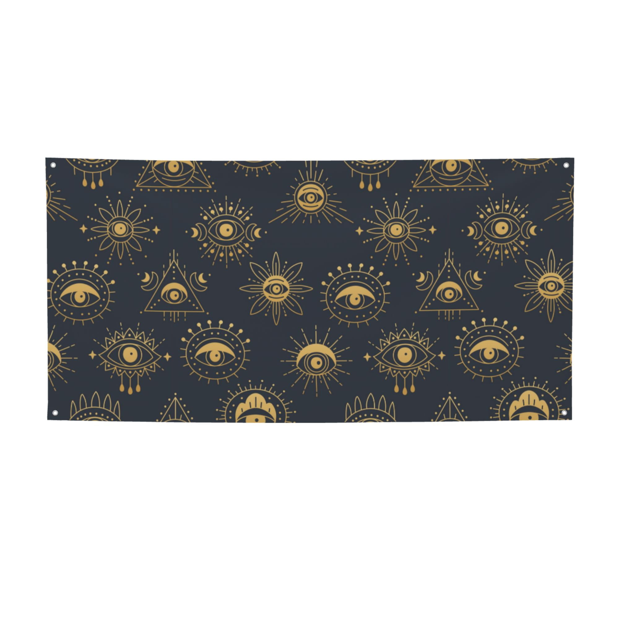 ZICANCN Banner Yard Signs, Talisman Eye Doodle Party Wall Decor for ...