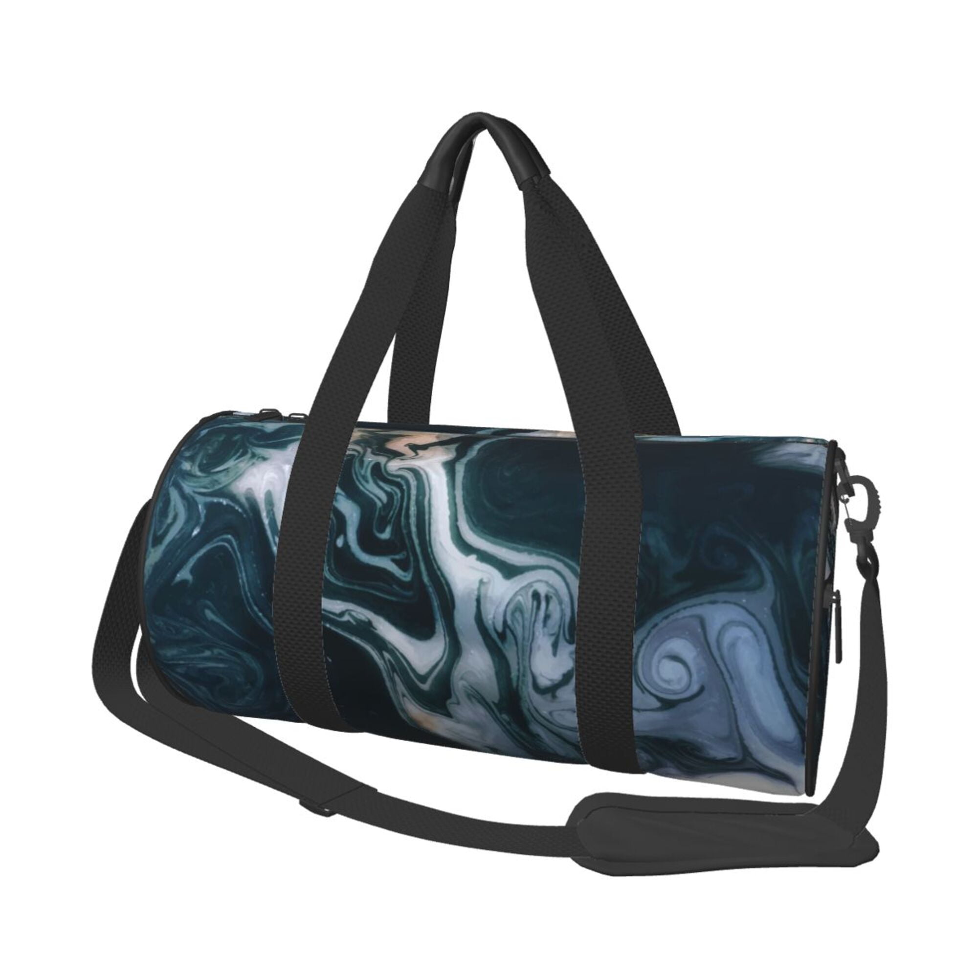 ZICANCN Blue Splash Splatter Swirl Travel Duffle Bag, Sports Tote Gym ...