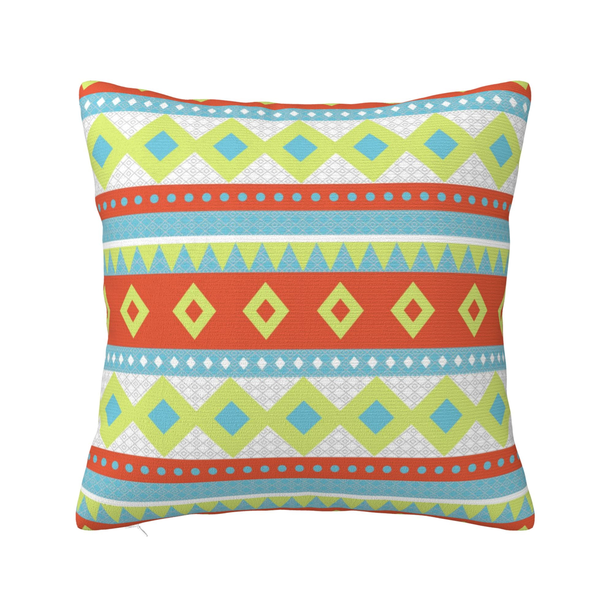 ZICANCN Boho Aztec Ethnic Tribal Throw Pillow Covers, Bed Couch Sofa ...