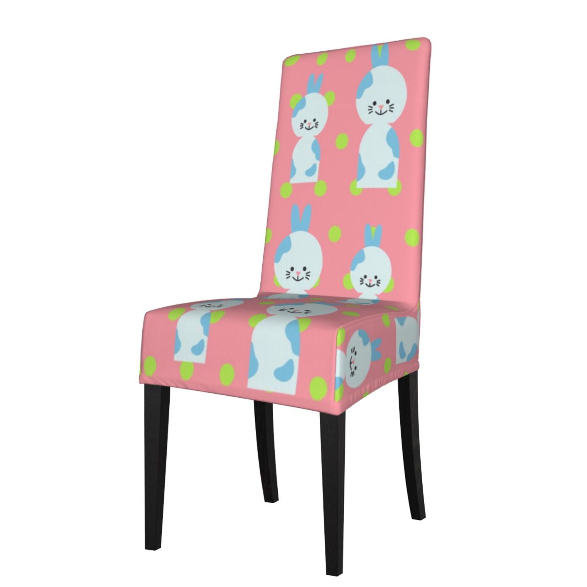 ZICANCN Bunny Rabbit Easter Chair Protectors Seat Covers , Dining Chair ...
