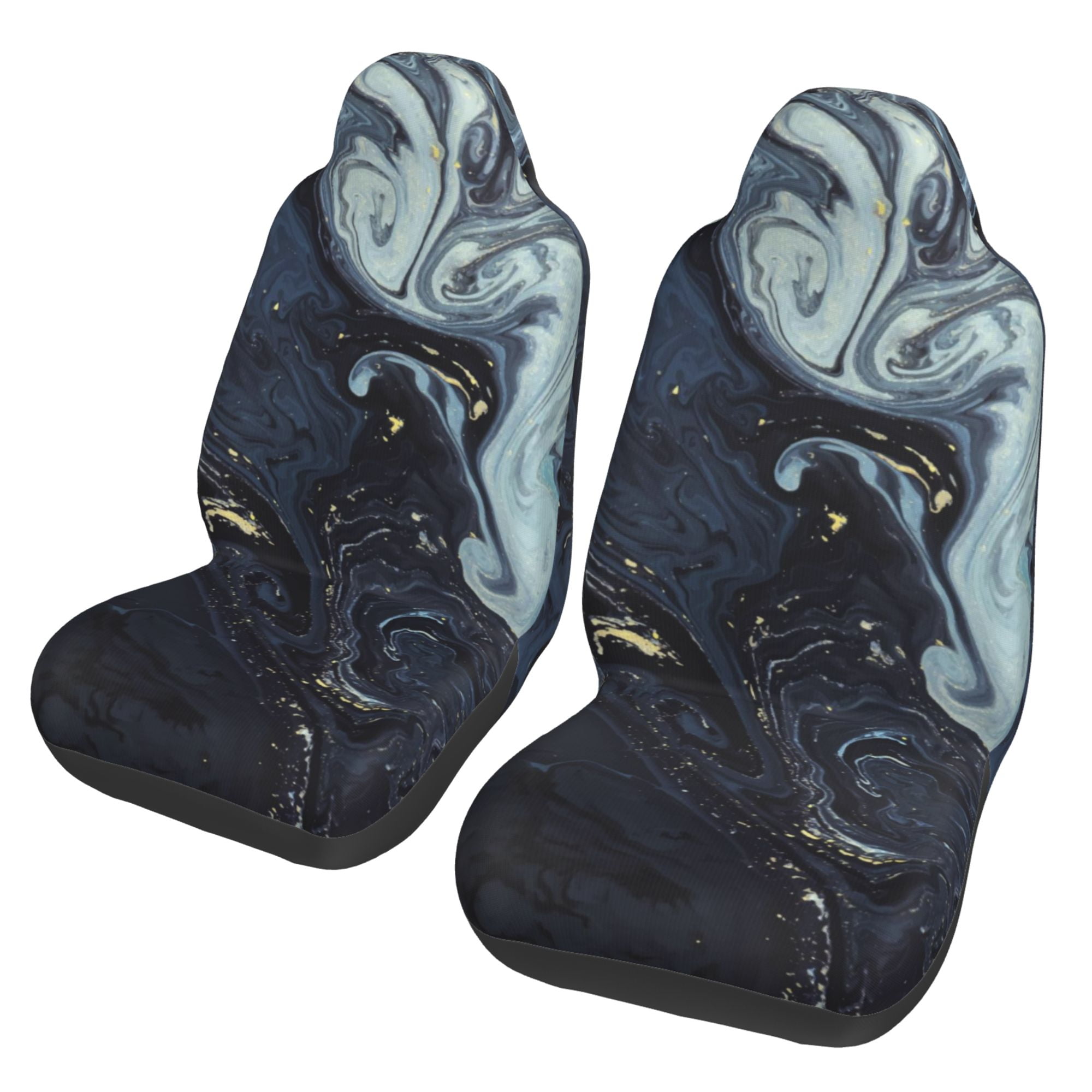 ZICANCN Car Seat Covers Front Seats Only, Abstract Blue Splash Art ...
