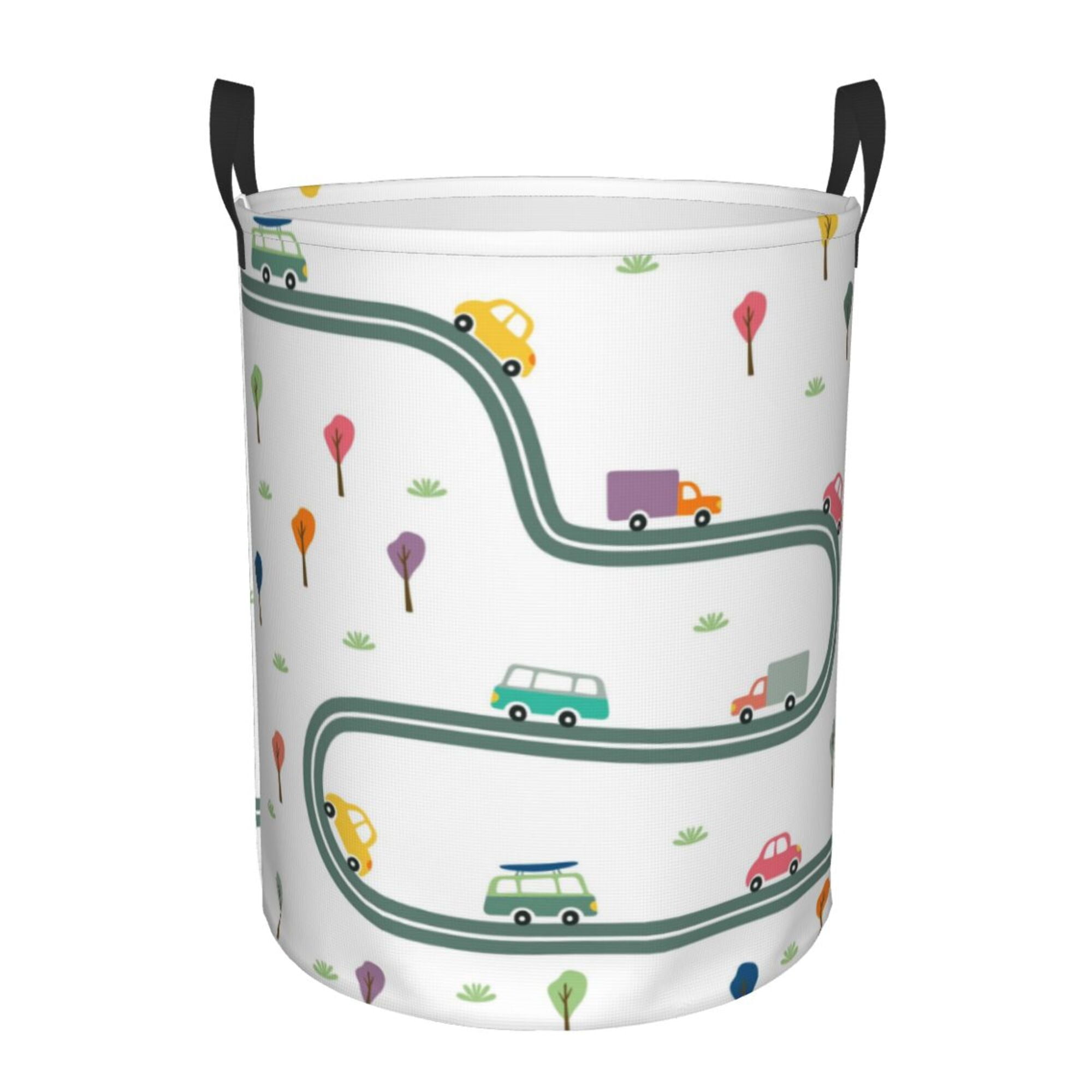 ZICANCN Waterproof Cars Road Street Laundry Basket - Dirty Clothes ...