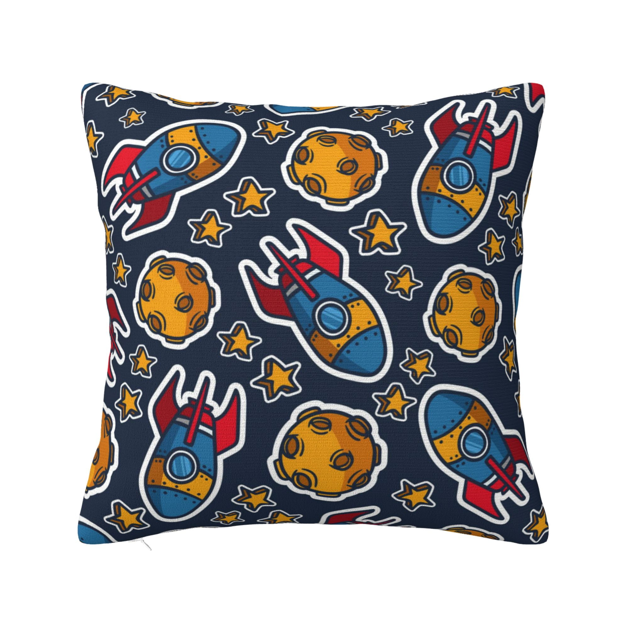 ZICANCN Cartoon Alien Galaxy Star Throw Pillow Covers, Bed Couch Sofa ...