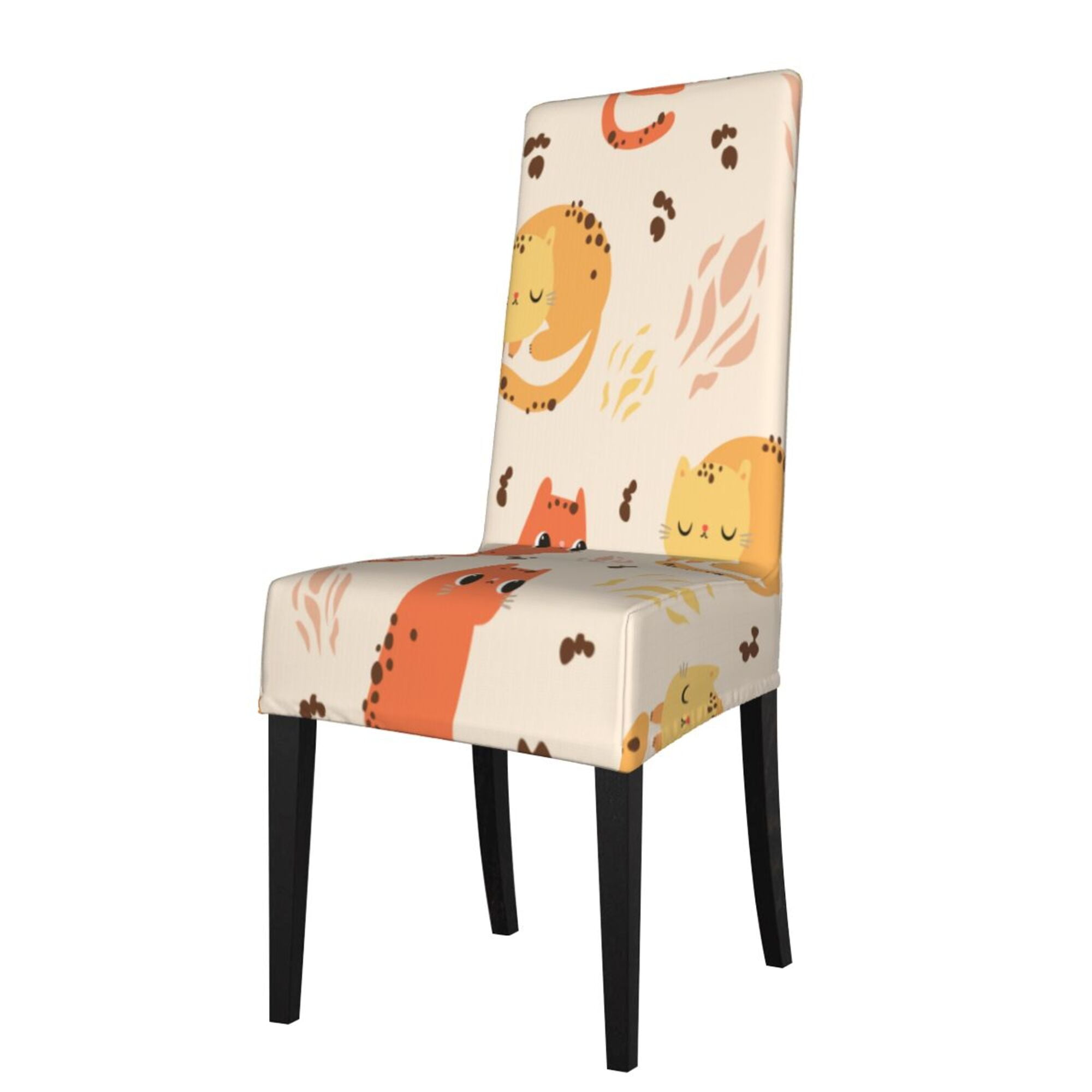 ZICANCN Cartoon Animal Cute Cat Chair Protectors Seat Covers , Dining ...