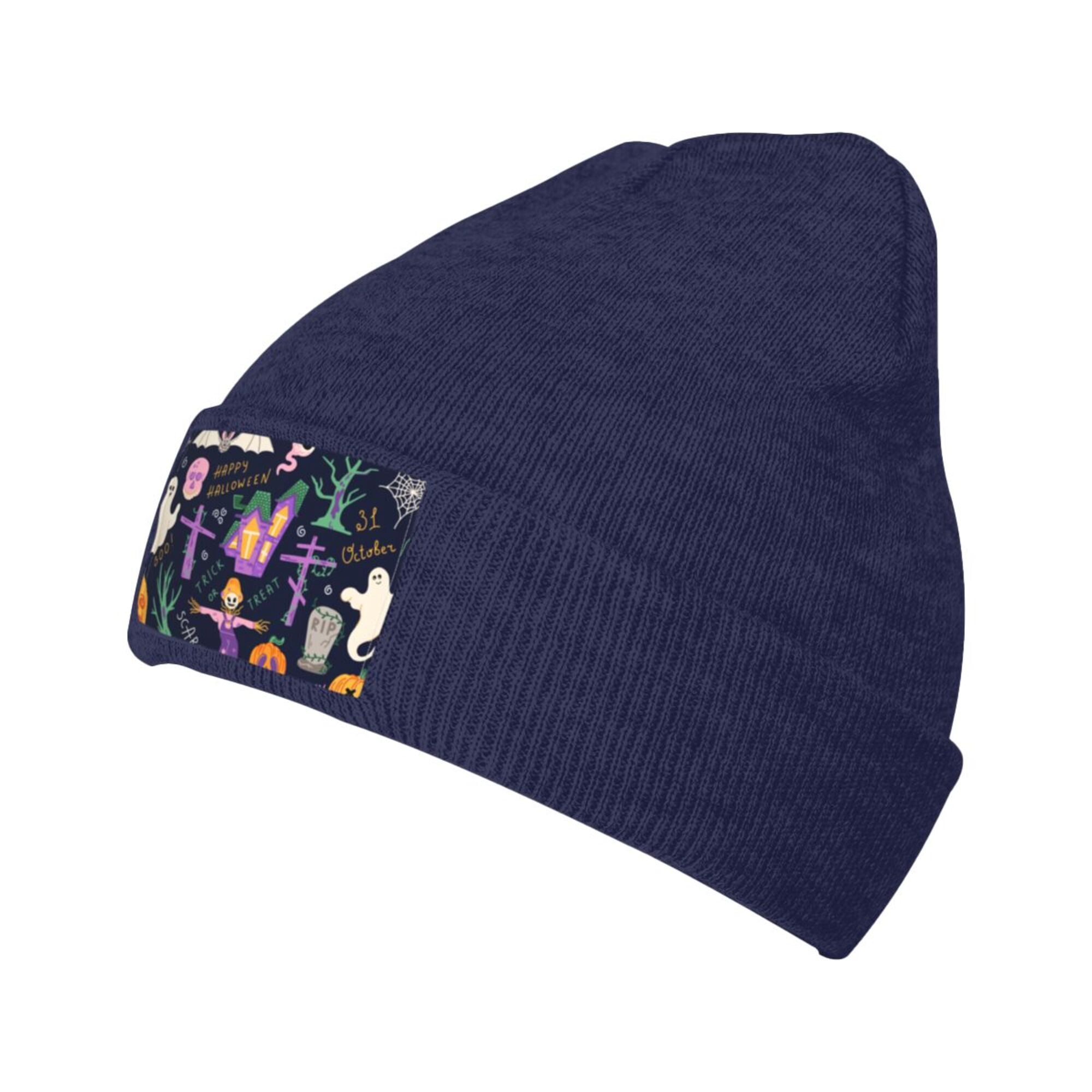 ZICANCN Cartoon Funny Ghost Knit Beanie Hat, Winter Cap Soft Warm ...