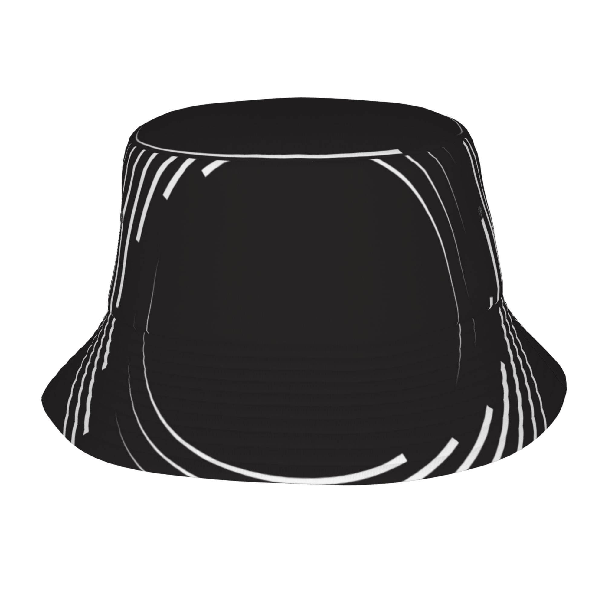 ZICANCN Circular Swirls Black Background Bucket Hat , Unisex Print ...