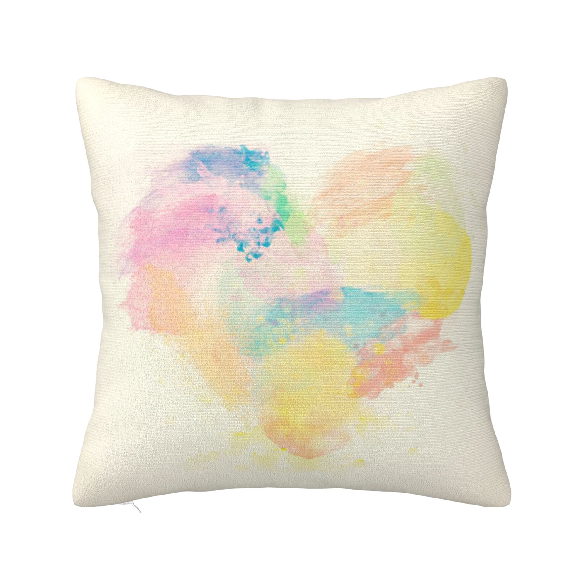 ZICANCN Colorful Heart Throw Pillow Covers, Bed Couch Sofa Knit ...
