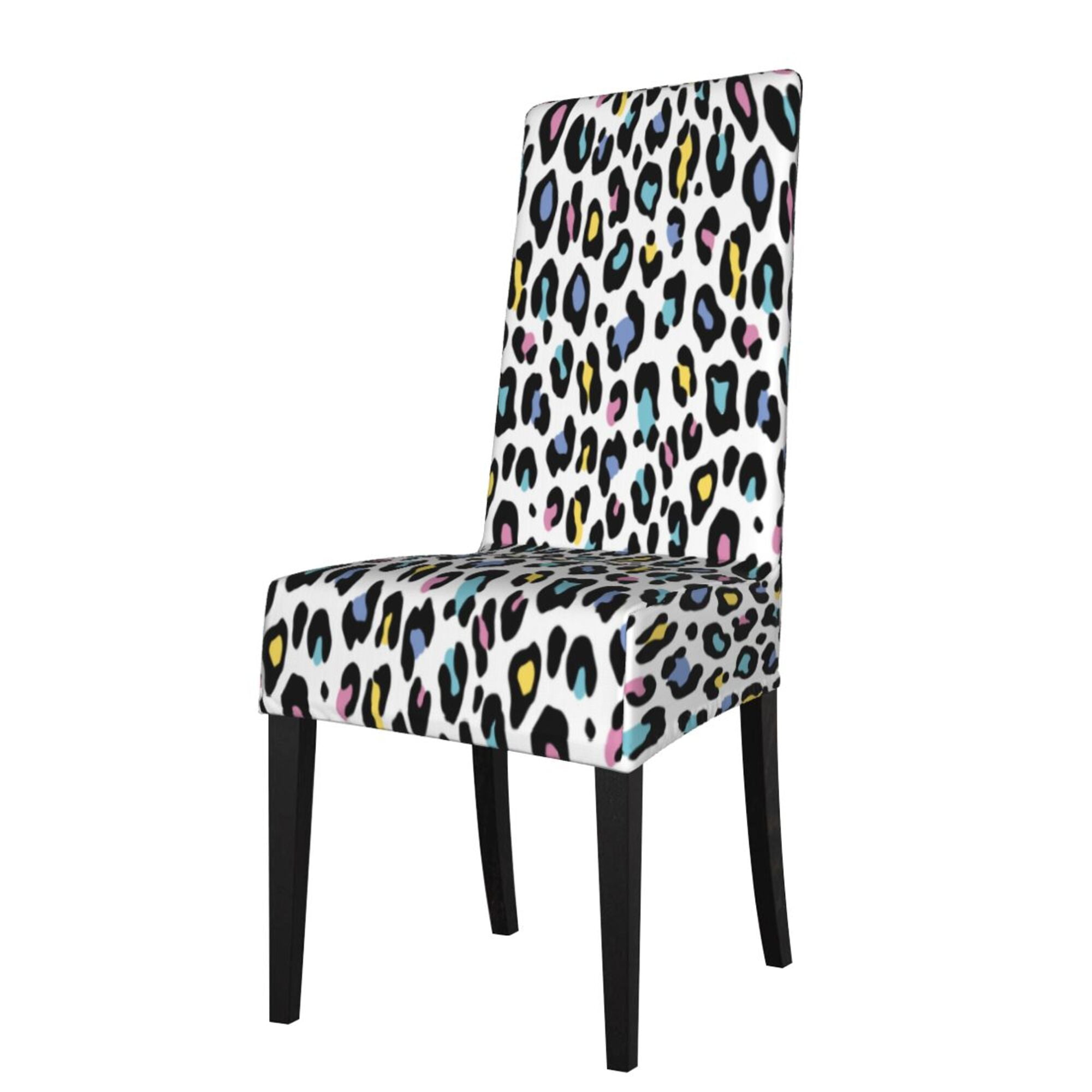 ZICANCN Colorful Leopard Abstract Chair Protectors Seat Covers , Dining ...