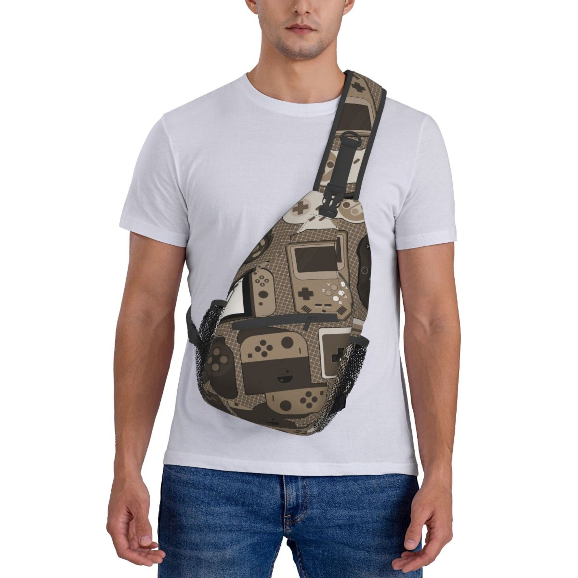 ZICANCN Crossbody Sling Bags for Women Men,Retro Game Console Gamepads ...