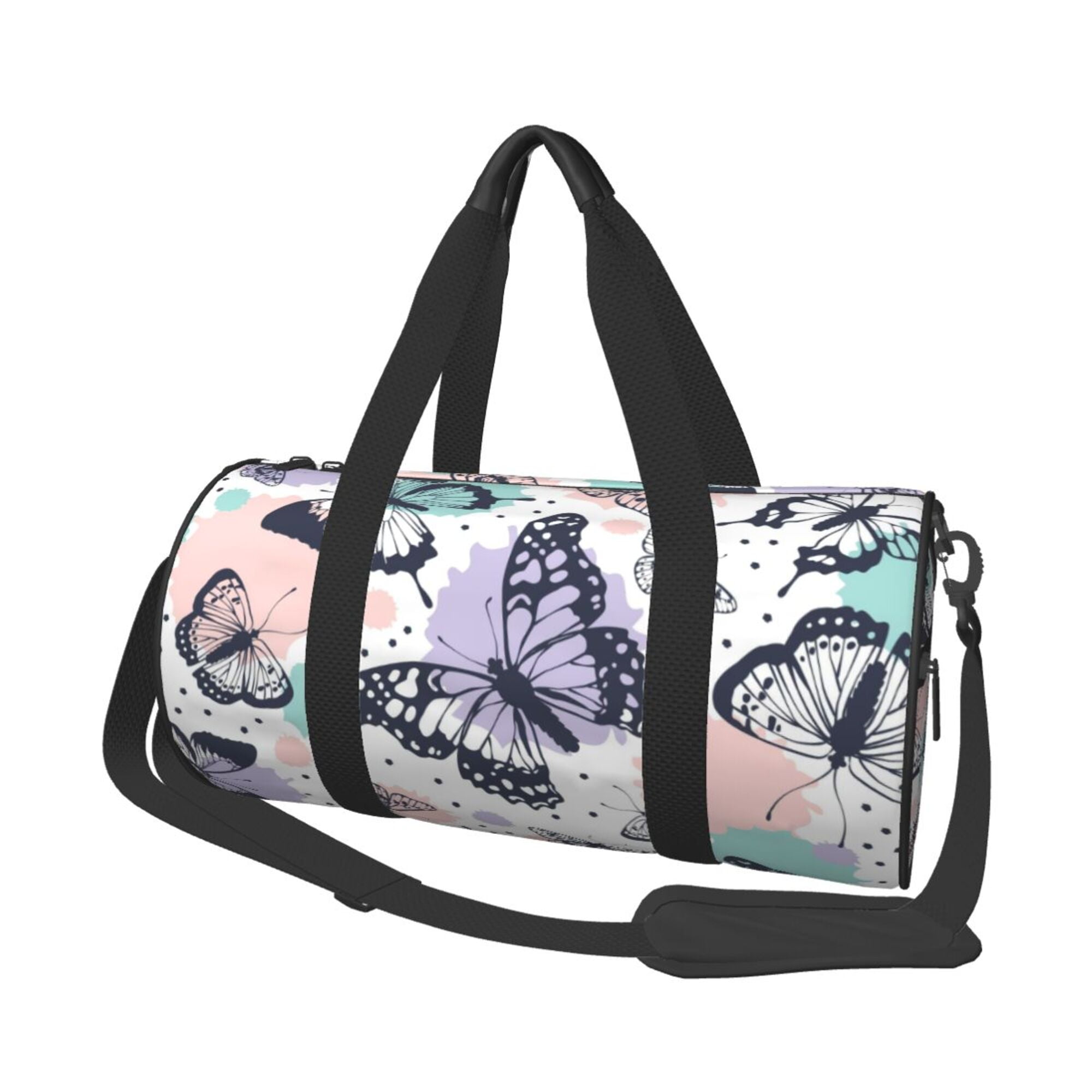 ZICANCN Cute Butterflies Pattern Travel Duffle Bag, Sports Tote Gym Bag ...