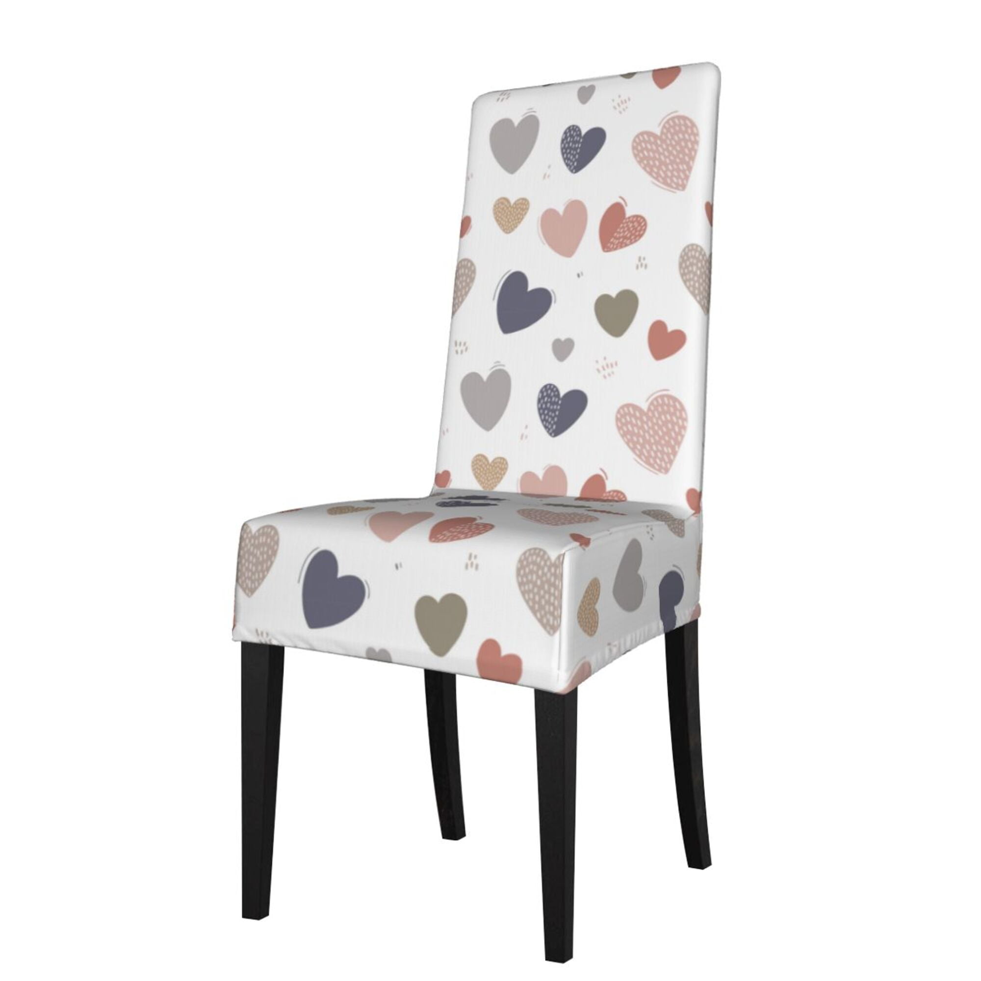 ZICANCN Cute Doodle Hearts Chair Protectors Seat Covers , Dining Chair ...