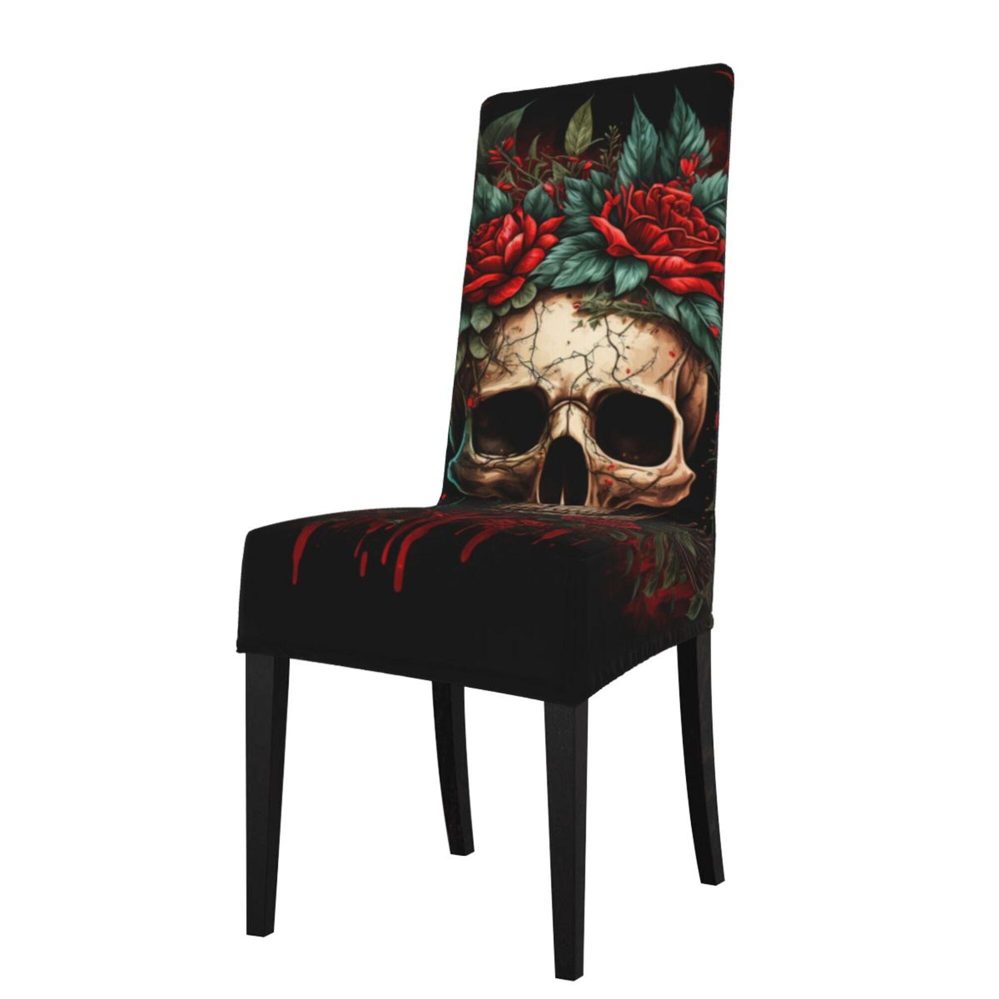 ZICANCN Devil Evil Skeleton Flowers Chair Protectors Seat Covers ...