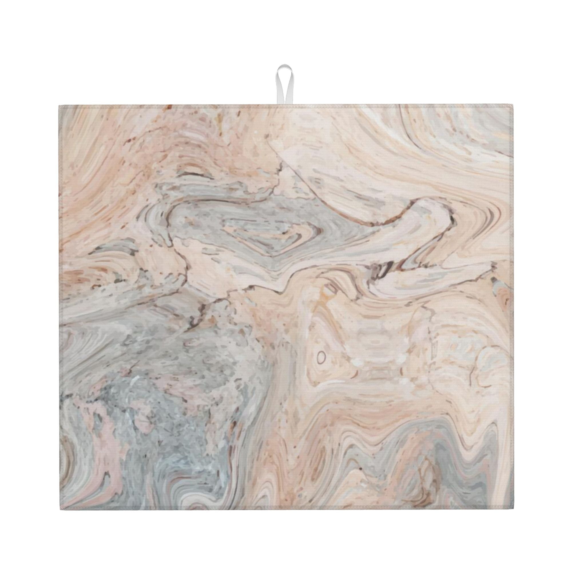 ZICANCN Dish Drying Mat for Kitchen Countertop, Pink Texture Fluid ...