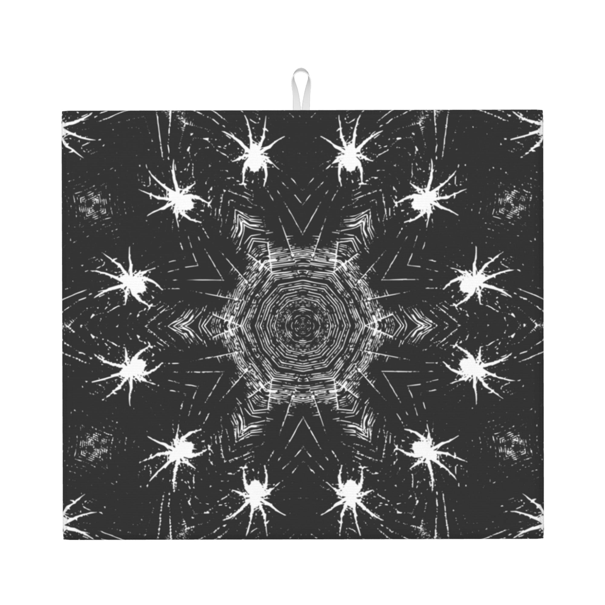 ZICANCN Dish Drying Mat for Kitchen Countertop, Spiders Background ...