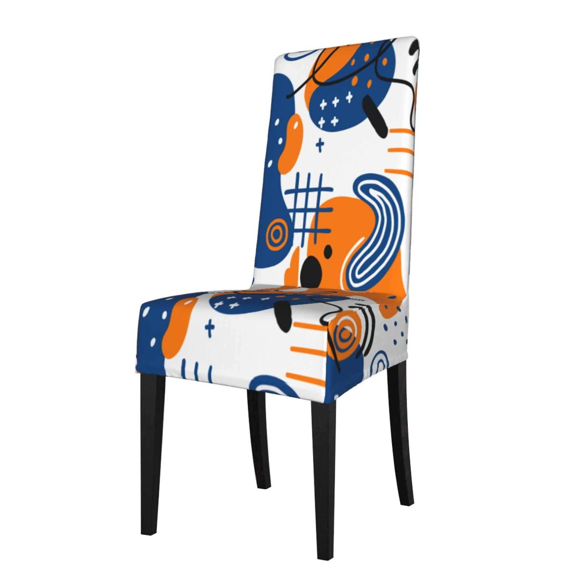 ZICANCN Doodle Geometric Cartoon Animals Chair Protectors Seat Covers ...