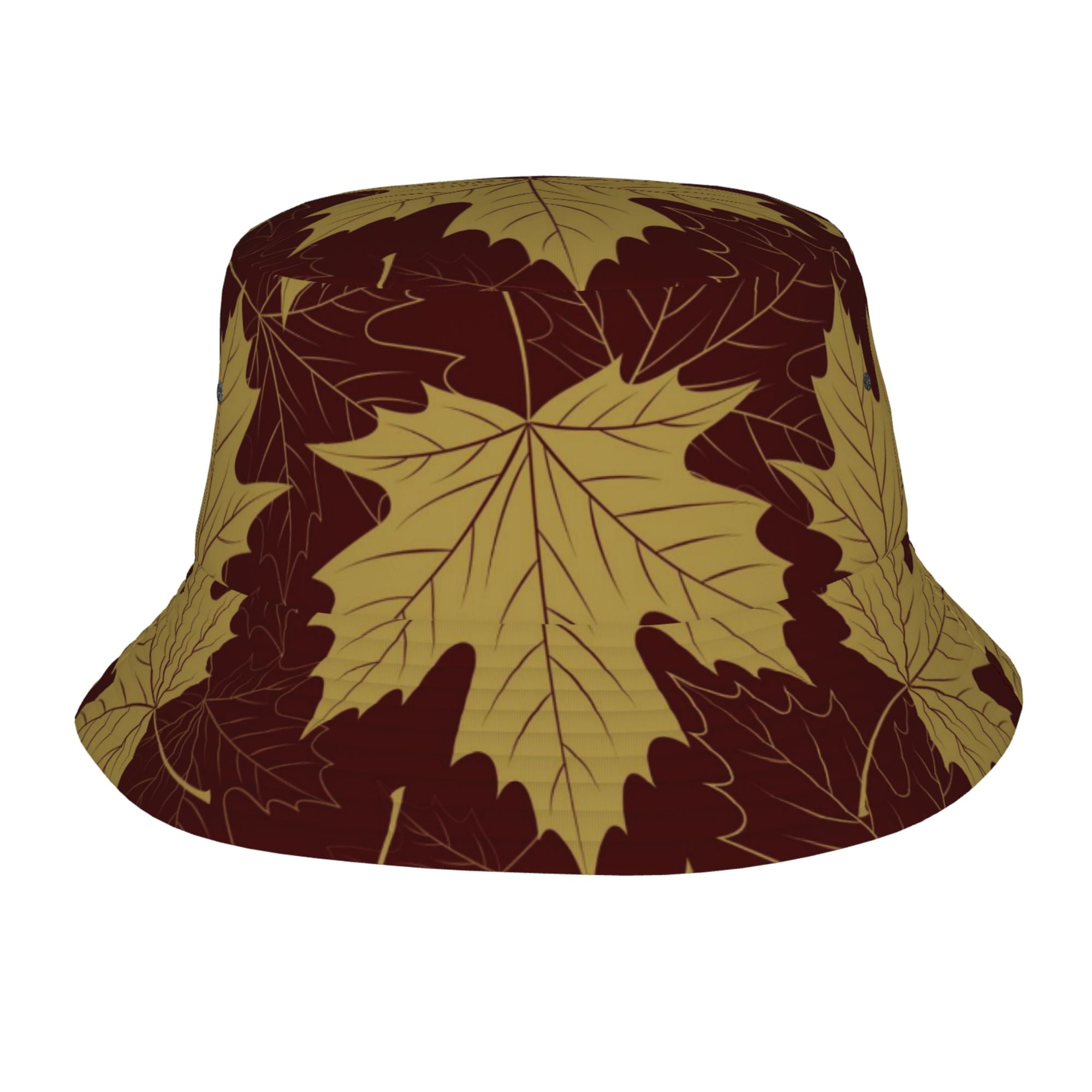 ZICANCN Fall Leaf Autumn Foliage Golden Bucket Hat , Unisex Print ...
